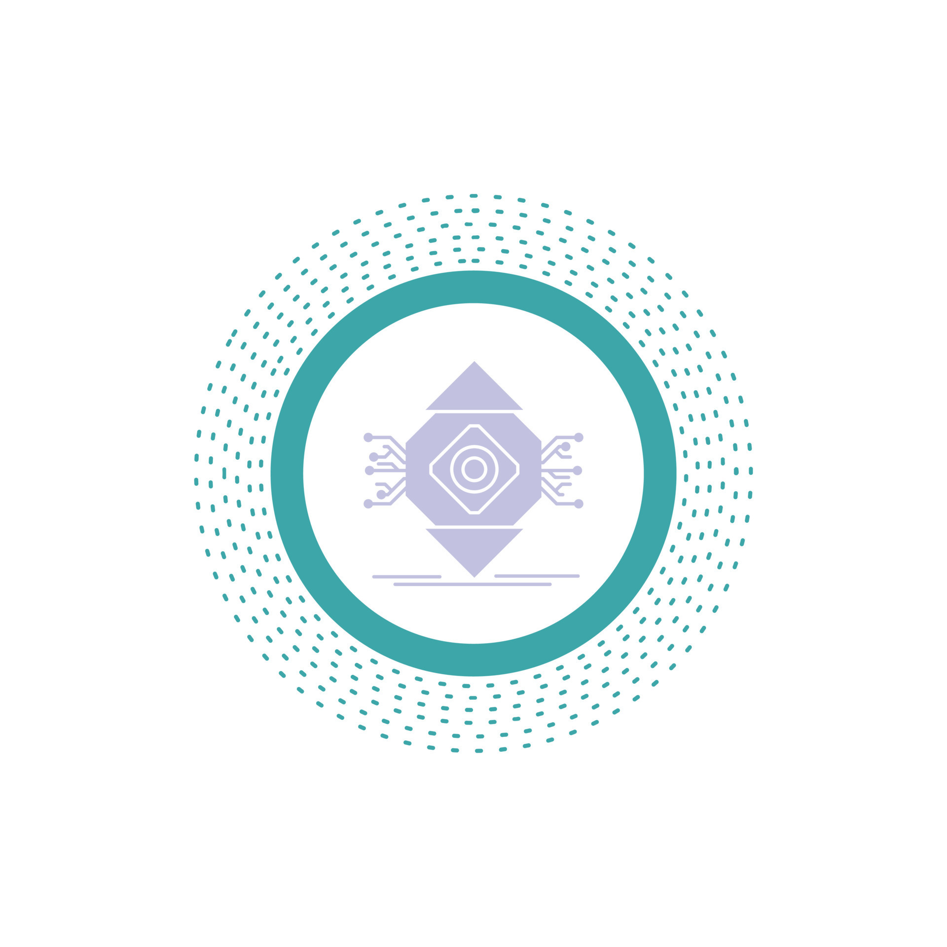 Ubicomp Computing Ubiquitous Computer Concept Glyph Icon Vector Isolated Illustration