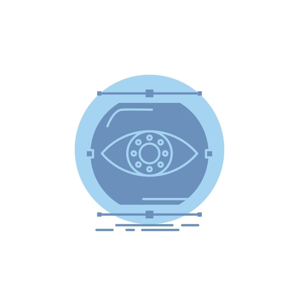 visualize. conception. monitoring. monitoring. vision Glyph Icon. 12853365 Vector Art at Vecteezy