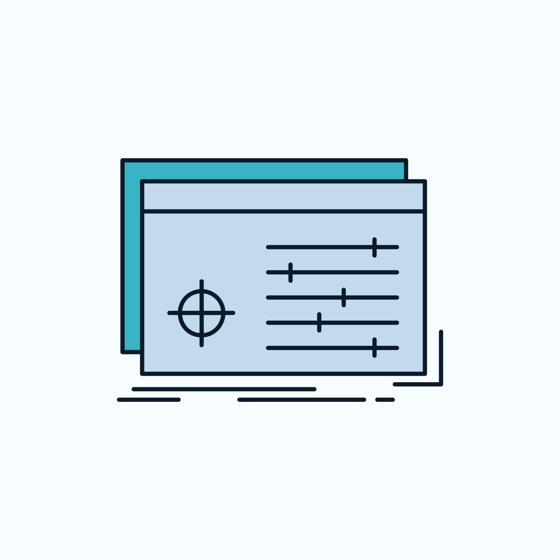 File Object Processing Settings Software Flat Icon Green And Yellow Sign And Symbols For