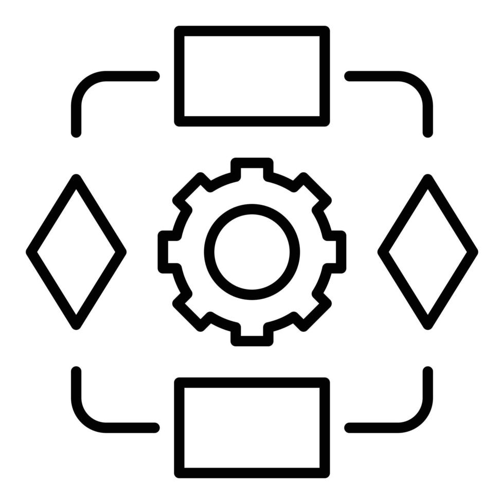 Algorithm Icon Style 12854176 Vector Art at Vecteezy