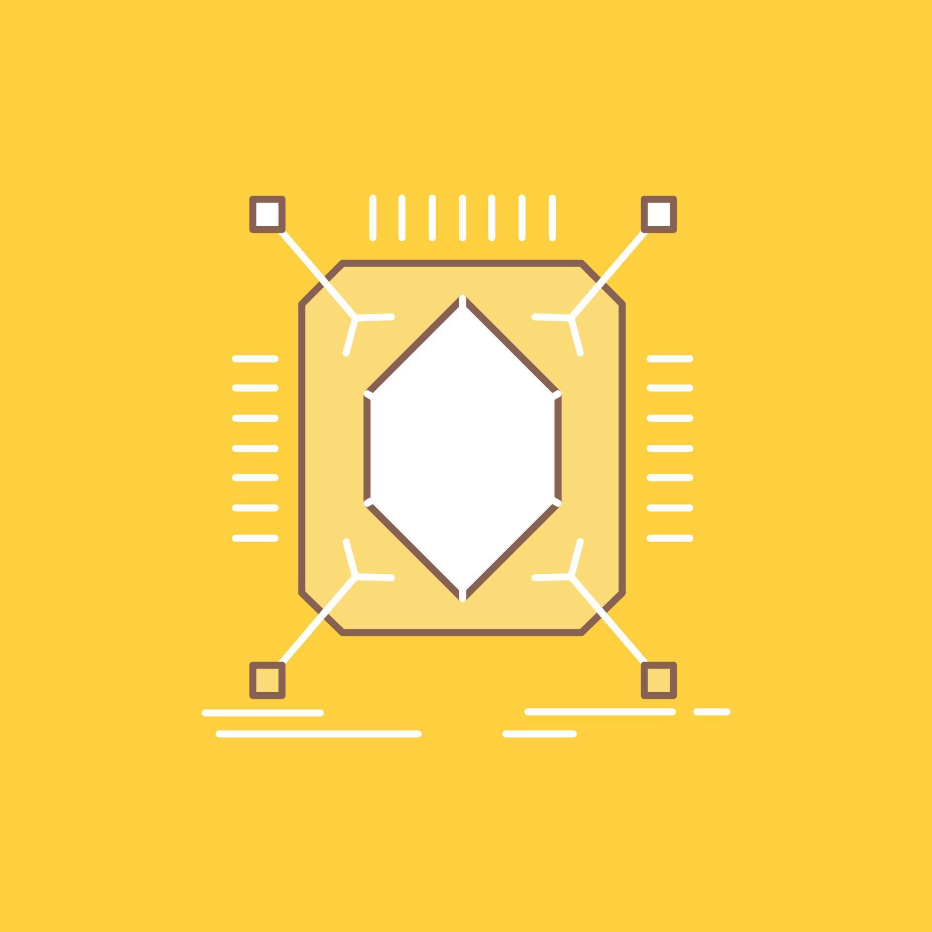 Object. prototyping. rapid. structure. 3d Flat Line Filled Icon. Beautiful Logo button over ...