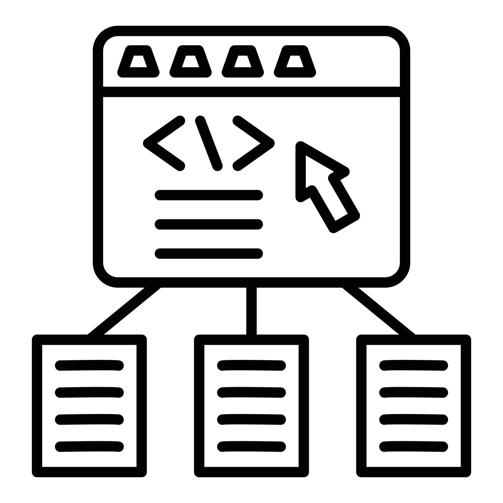 Code Framework Icon Style 12854445 Vector Art at Vecteezy