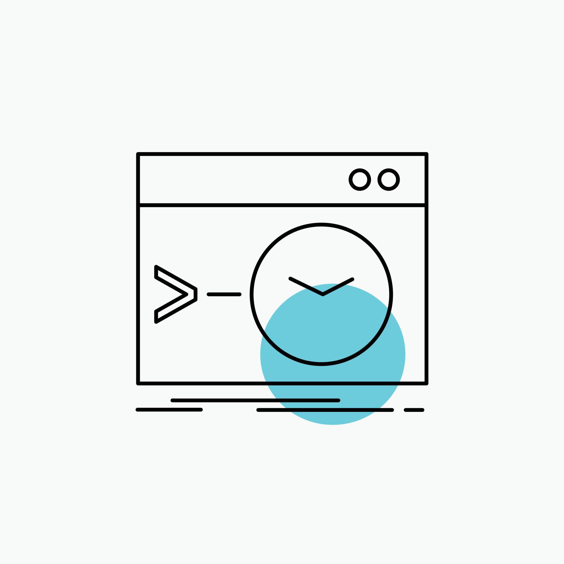 Admin. command. root. software. terminal Line Icon 12854974 Vector Art at Vecteezy