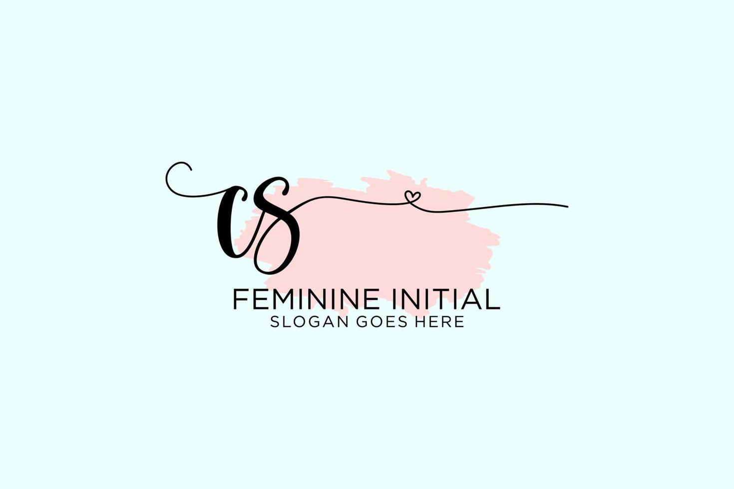 Initial Cs Beauty Monogram And Elegant Logo Design Handwriting Logo Of Initial Signature