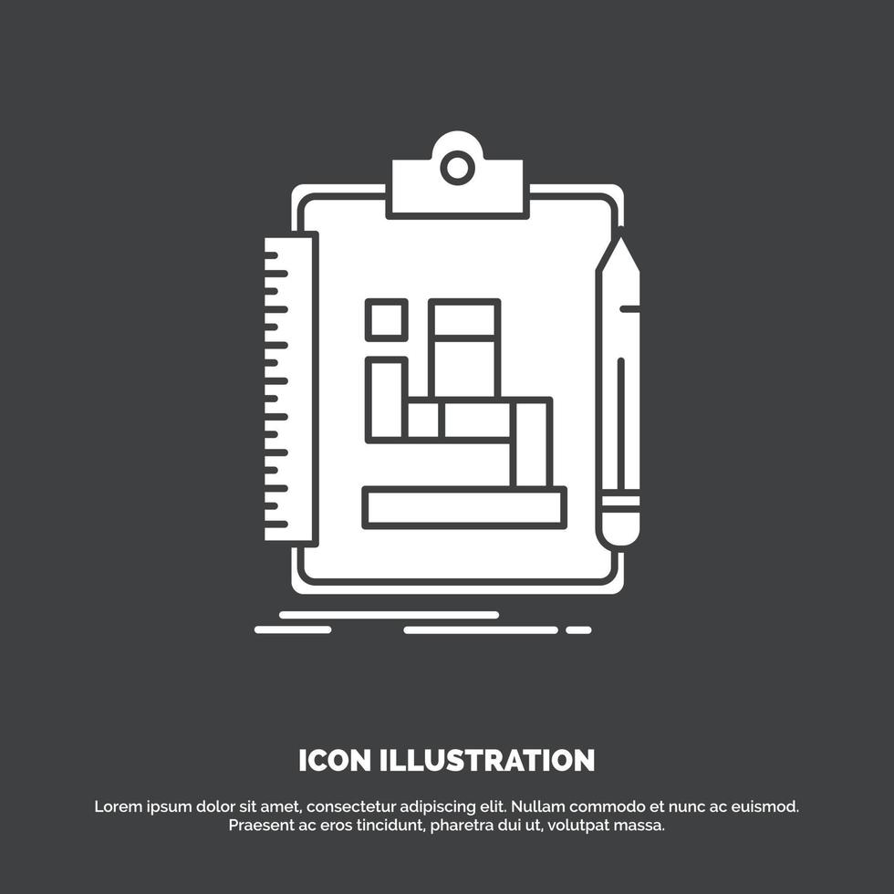 Algorithm Process Scheme Work Workflow Icon Glyph Vector Symbol For Ui And Ux Website Or