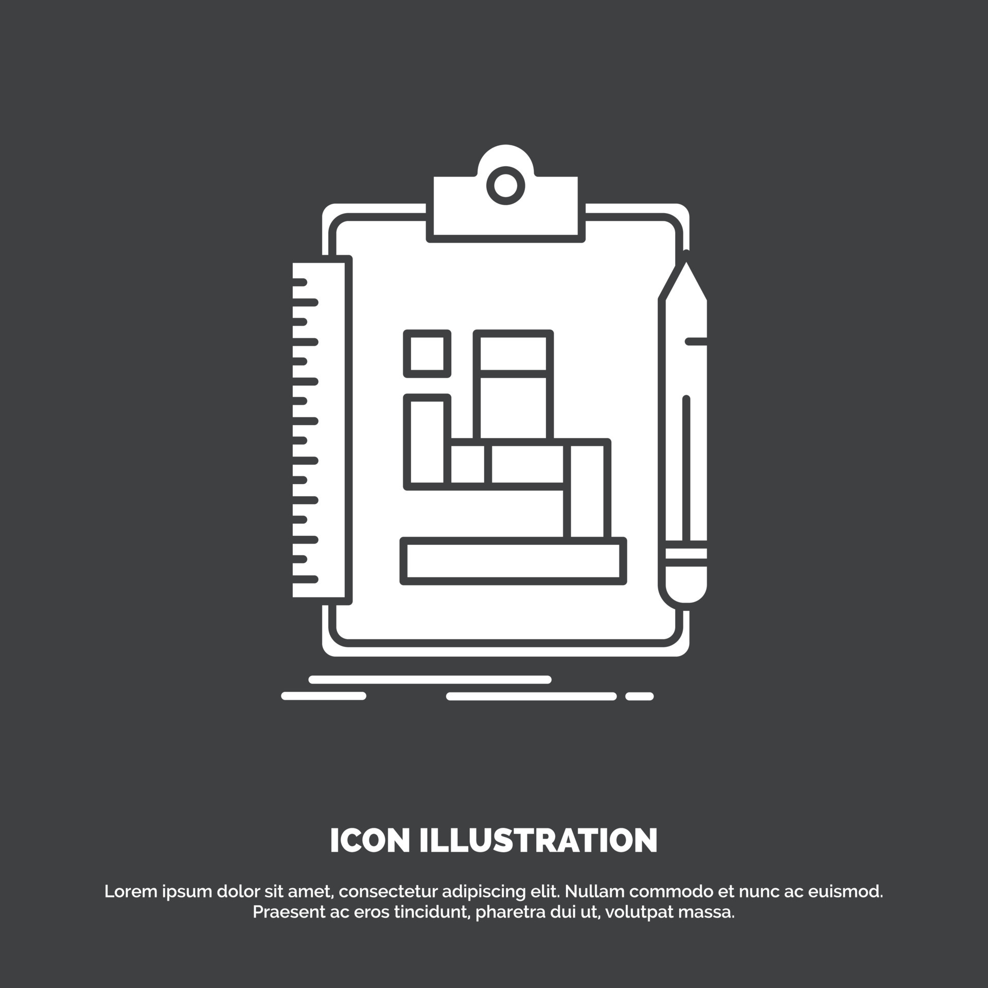 Algorithm Process Scheme Work Workflow Icon Glyph Vector Symbol For Ui And Ux Website Or