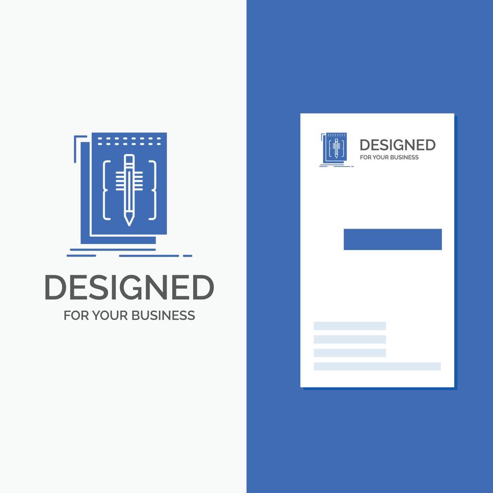 Business Logo for Code. edit. editor. language. program. Vertical Blue Business .Visiting Card ...