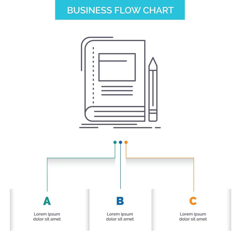 Book. business. education. notebook. school Business Flow Chart Design ...