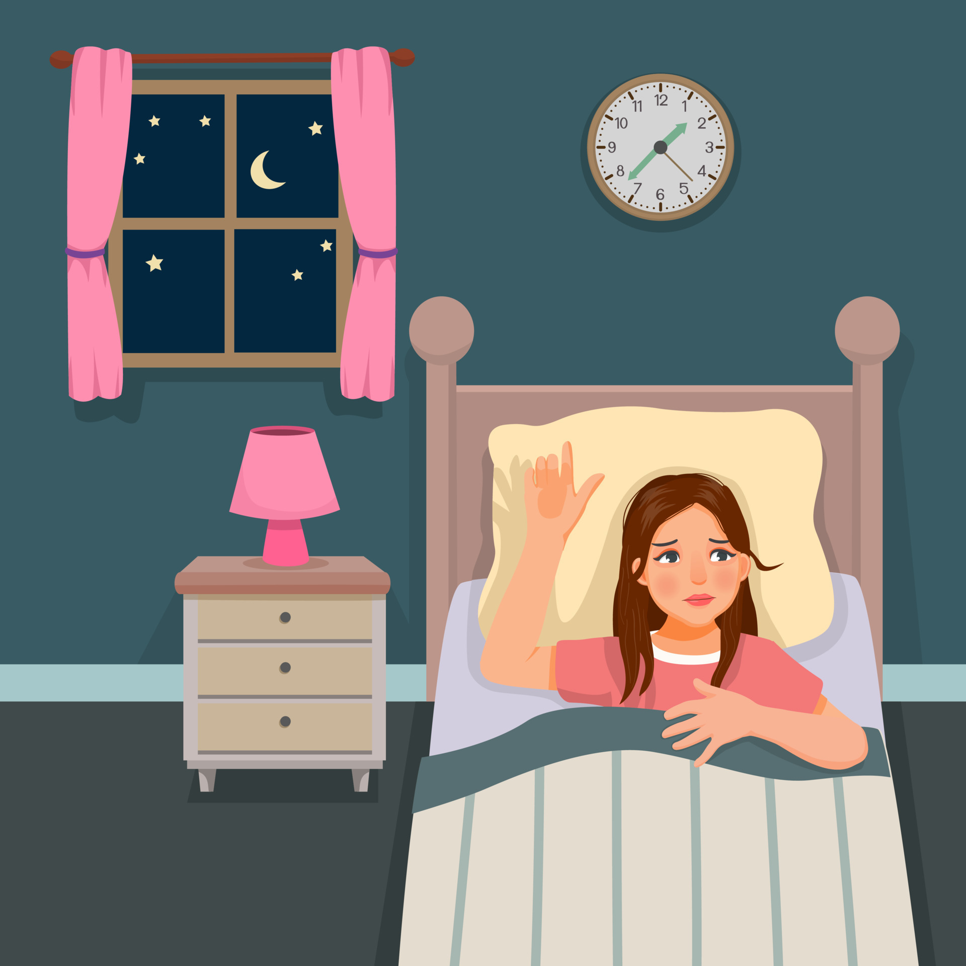 young woman cannot sleep at night suffering from insomnia stay awake on ... young woman cannot sleep at night suffering from insomnia stay awake on ...