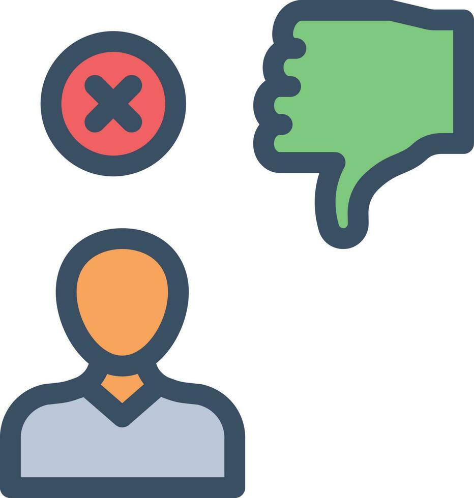 dislike vector illustration on a background.Premium quality symbols.vector icons for concept and ...