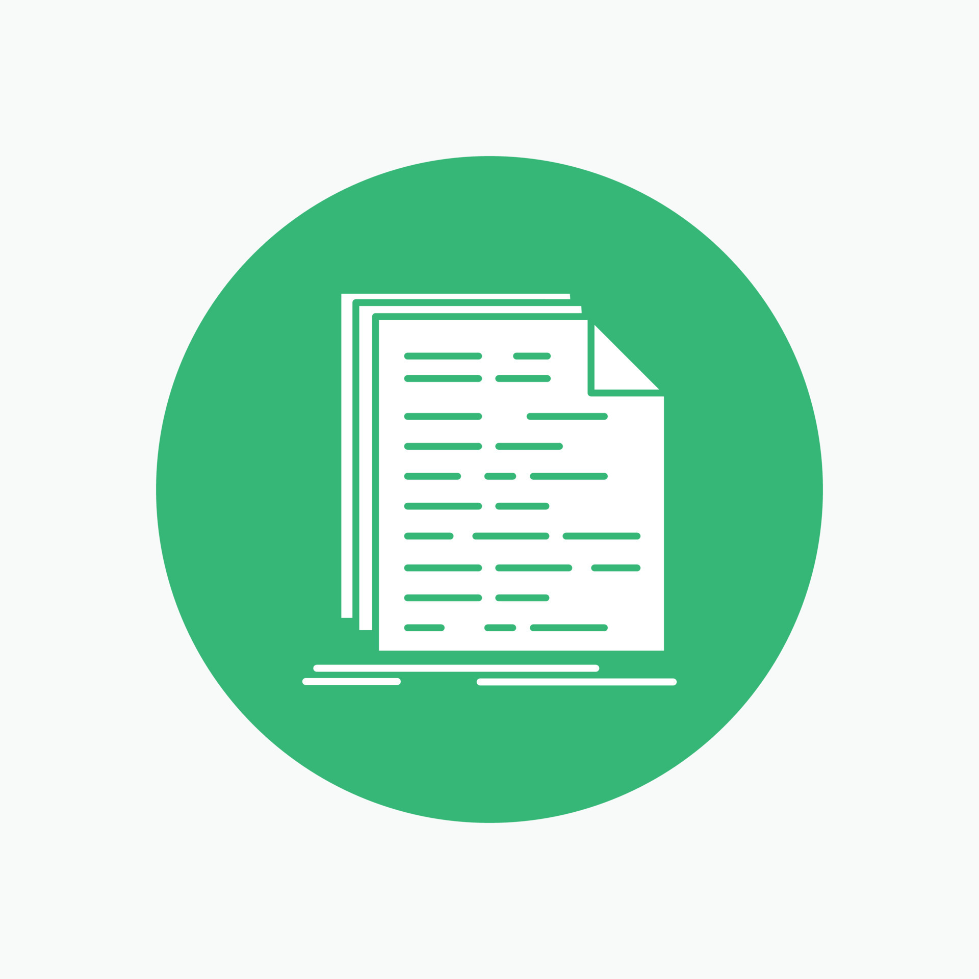 Code Coding Doc Programming Script White Glyph Icon In Circle Vector Button Illustration