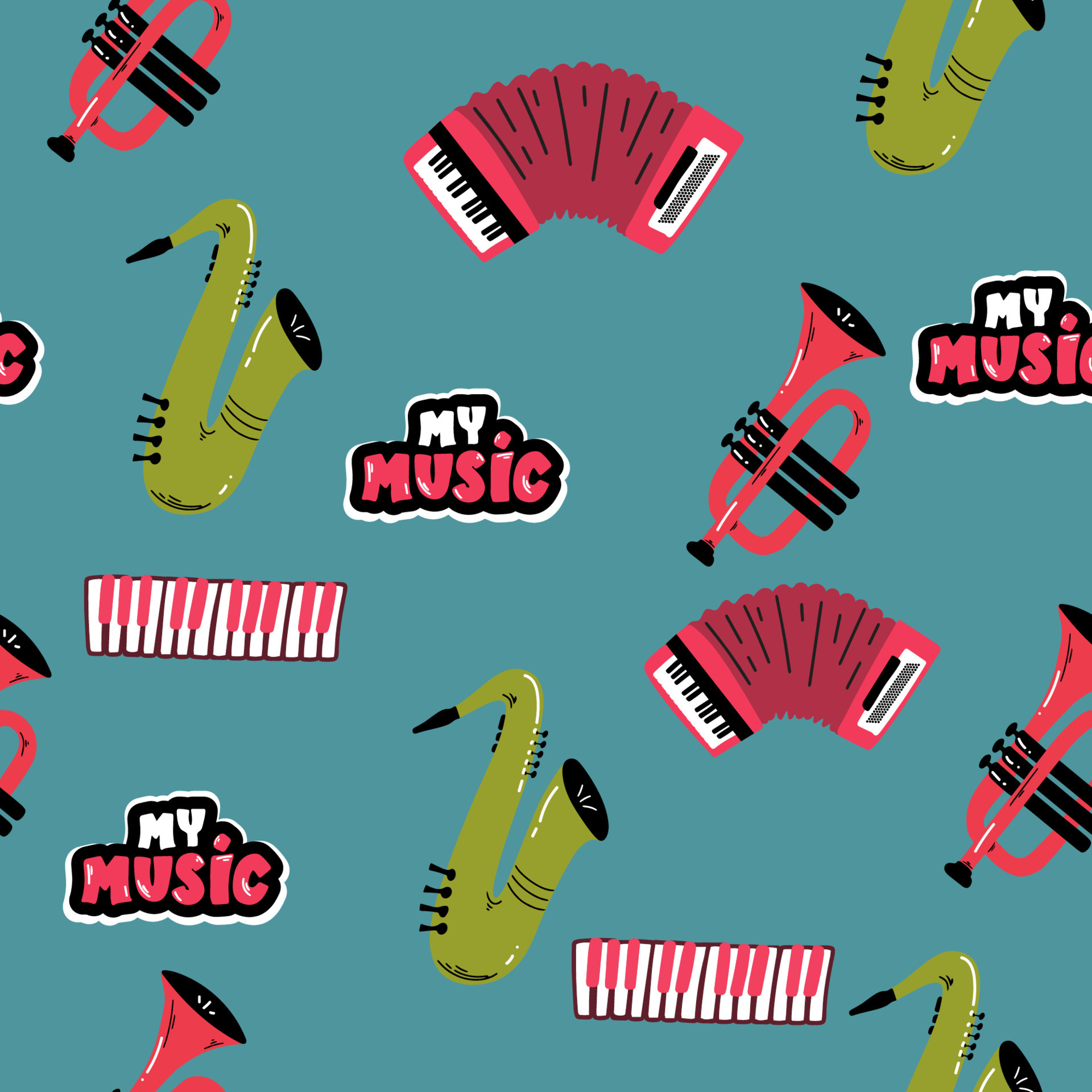 Jazz Music Notes Wallpaper
