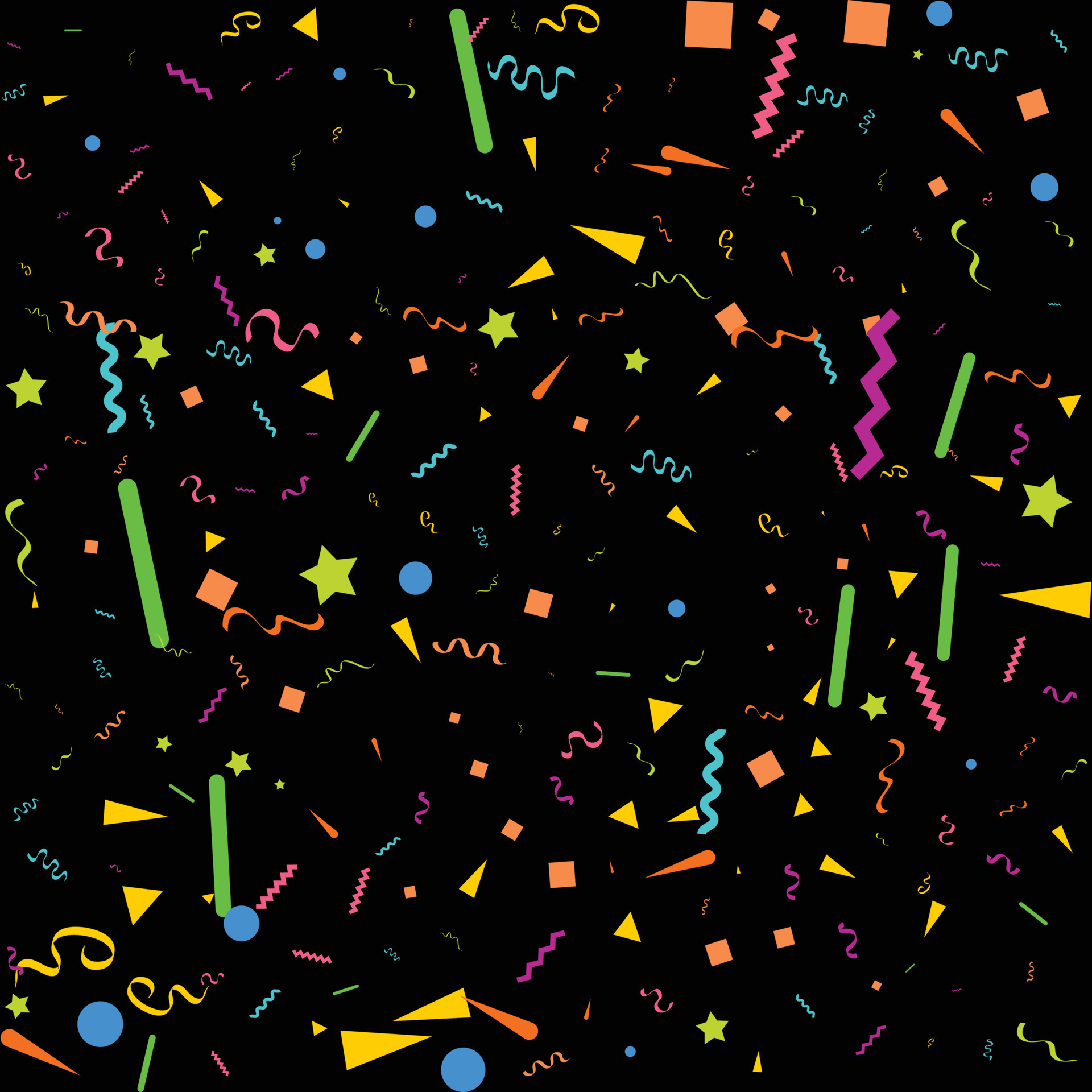 Vector abstract Black Background with many falling tiny colorful ... Vector abstract Black Background with many falling tiny colorful ...