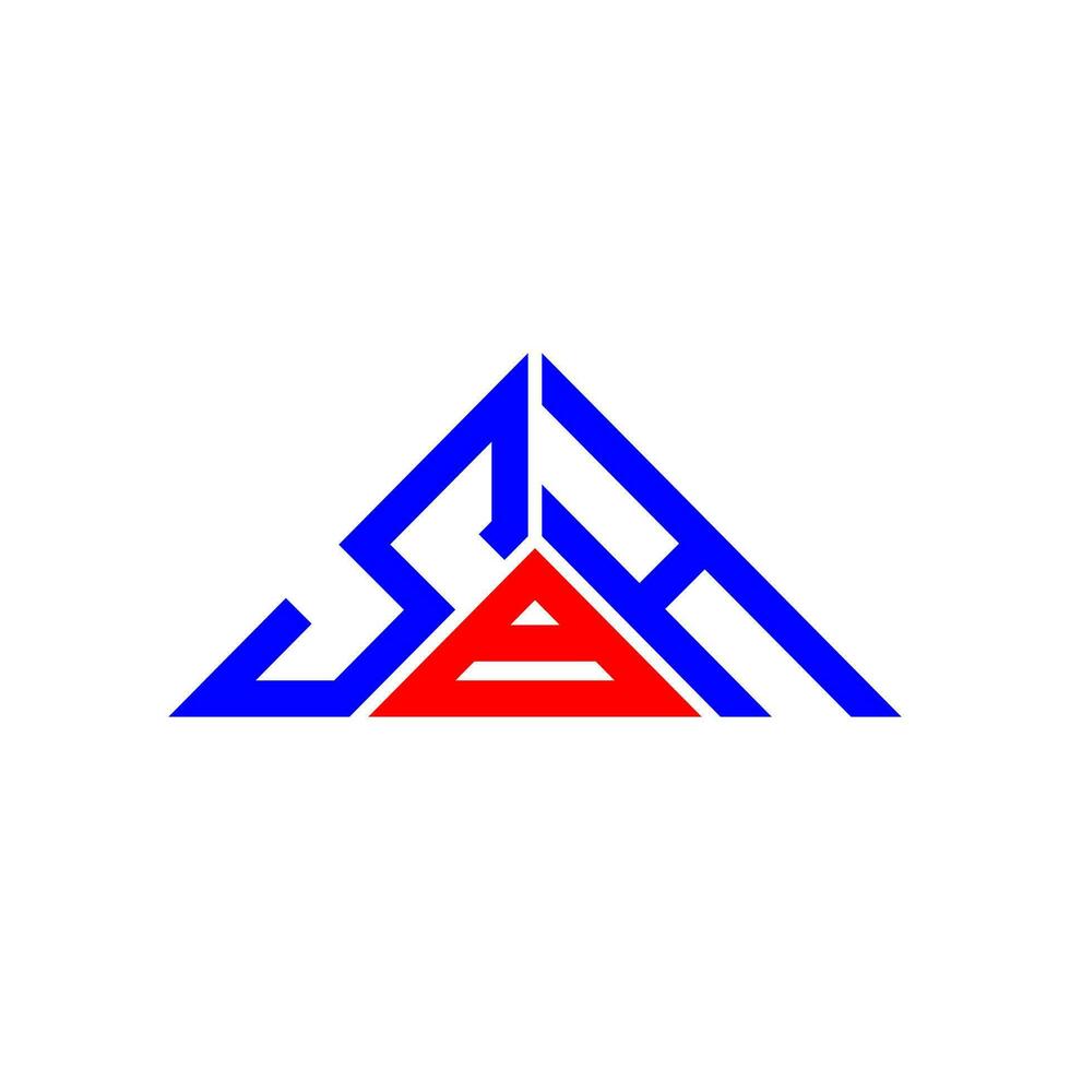 Diseño creativo del logotipo de la letra sbh con gráfico vectorial, logotipo simple y moderno de ...