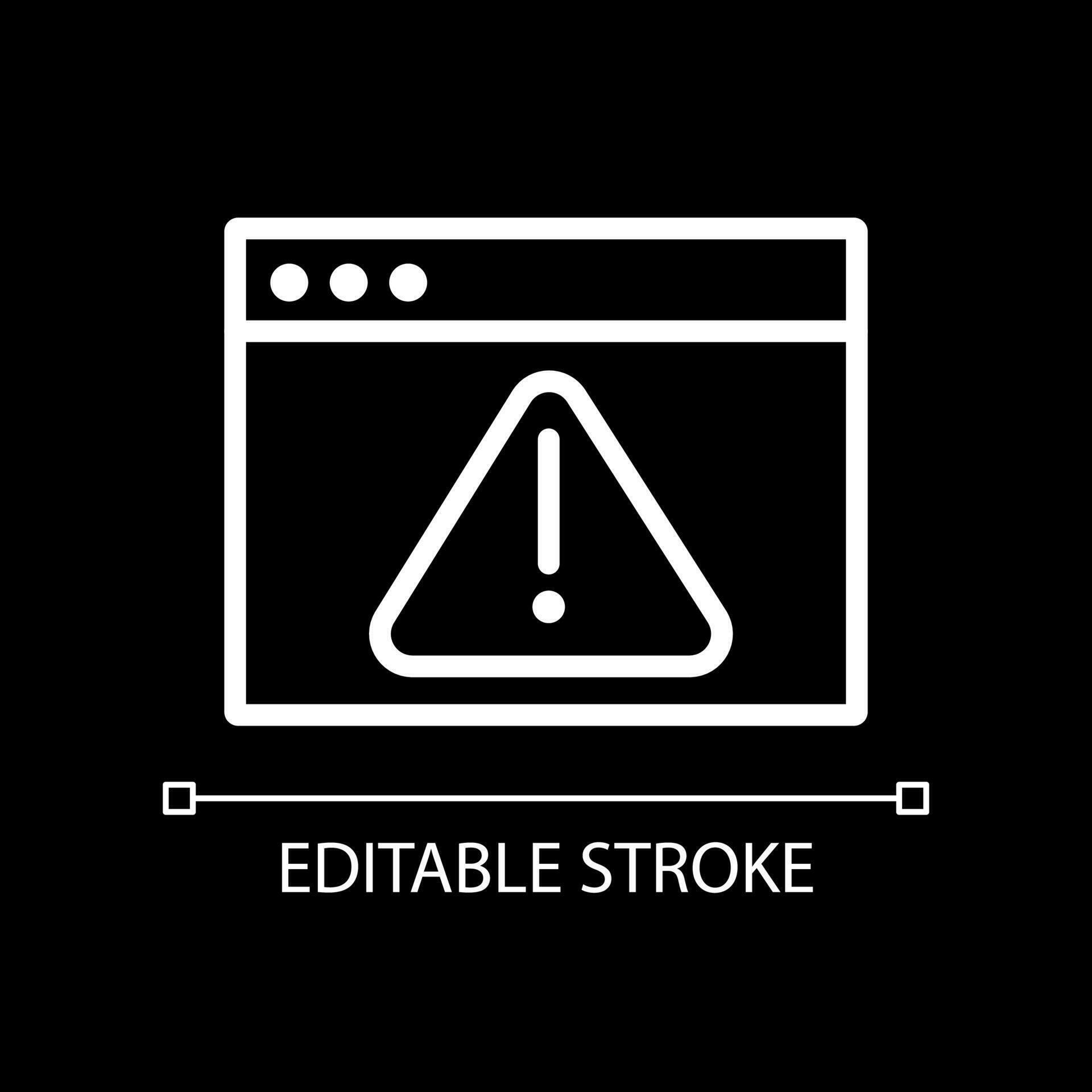 Computer Virus Pixel Perfect White Linear Icon For Dark Theme Malicious Software Malware Data