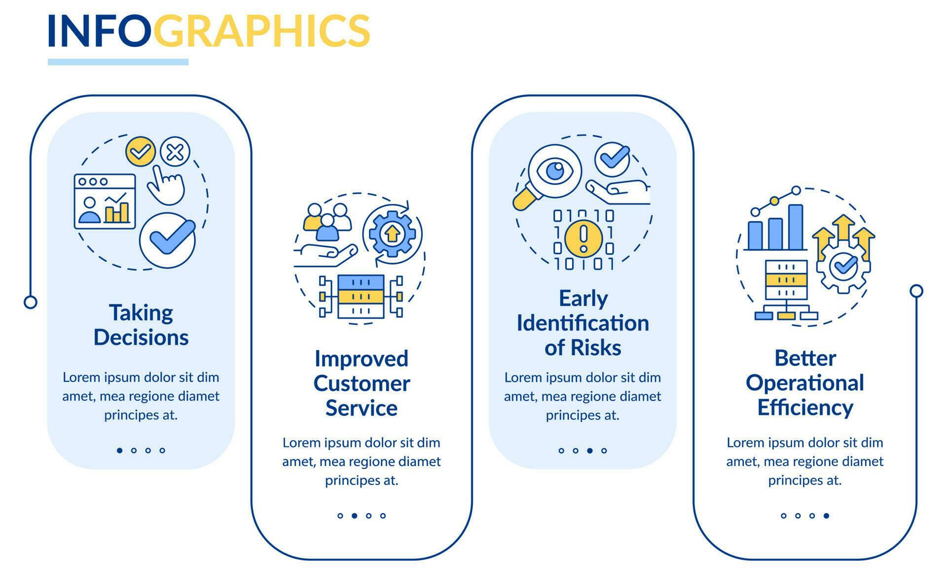 Advantages Of Big Data Processing Rectangle Infographic Template Data Visualization With 4