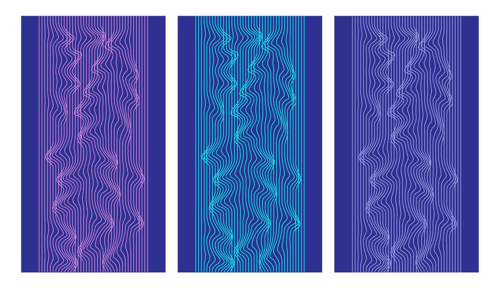 Vector Abstract Background With Colorful Dynamic Waves Line And