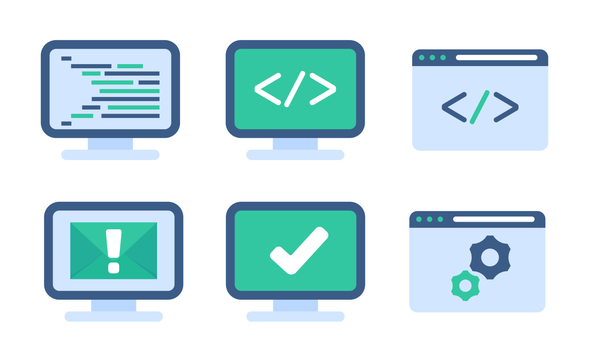 Data Coding For Program Developers On The Website 12865280 Vector Art At Vecteezy