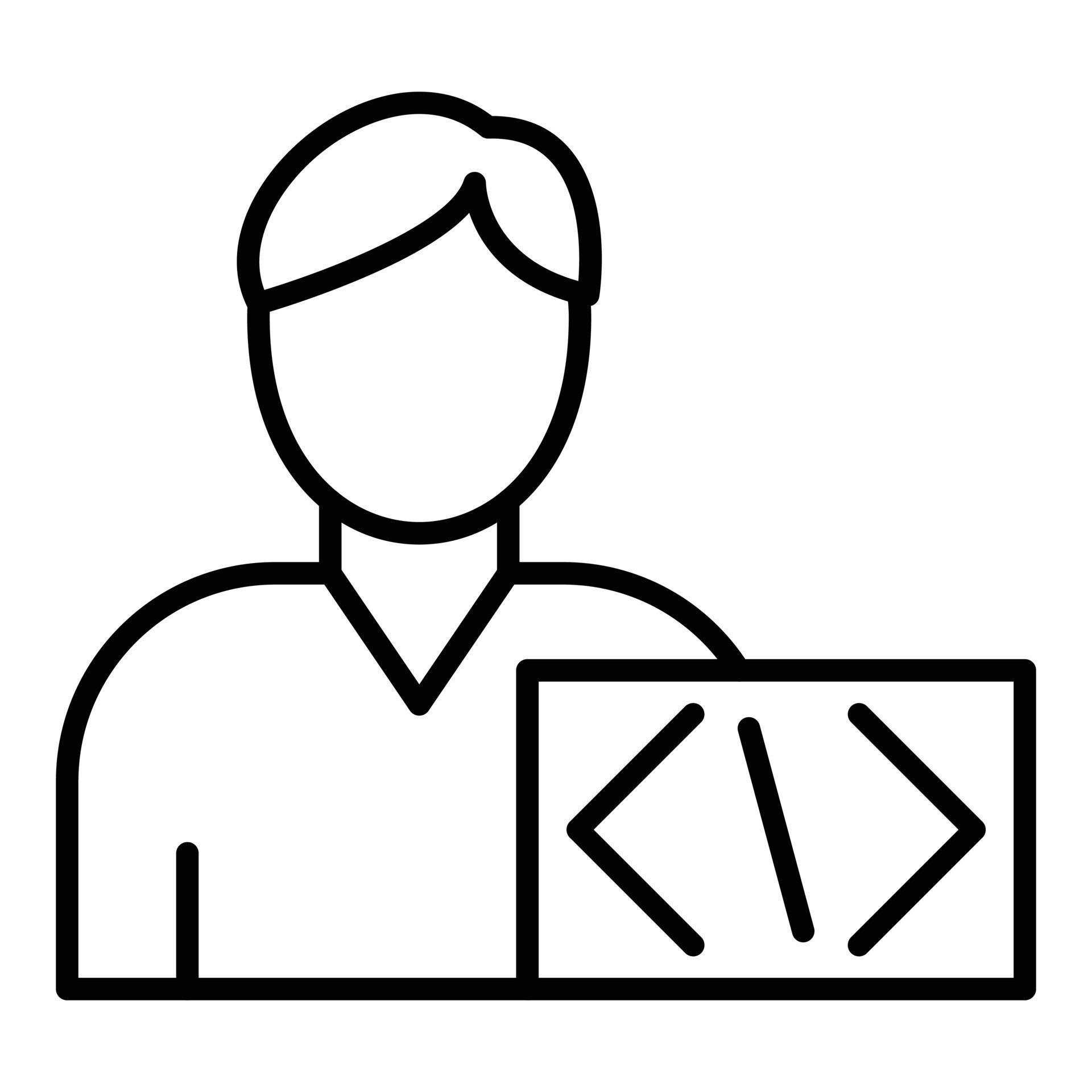 Coder Man Icon Style 12869138 Vector Art at Vecteezy