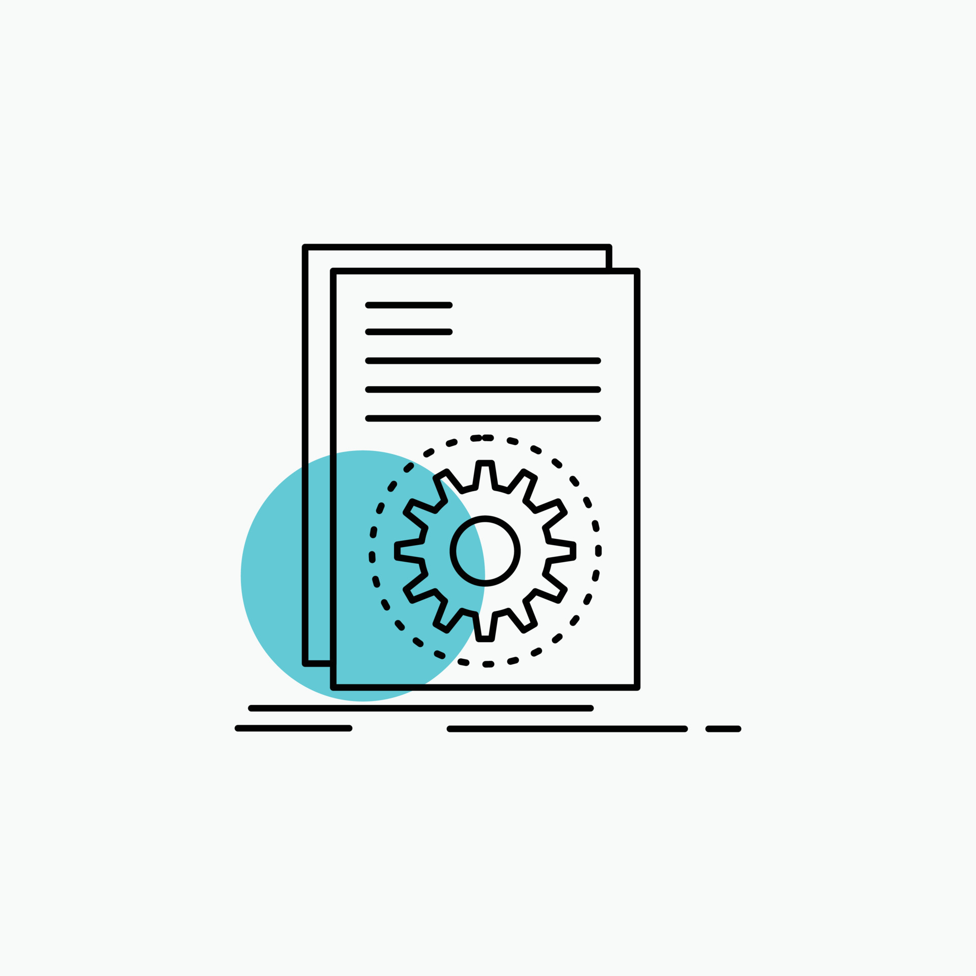 Code Executable File Running Script Line Icon 12869268 Vector Art 3632