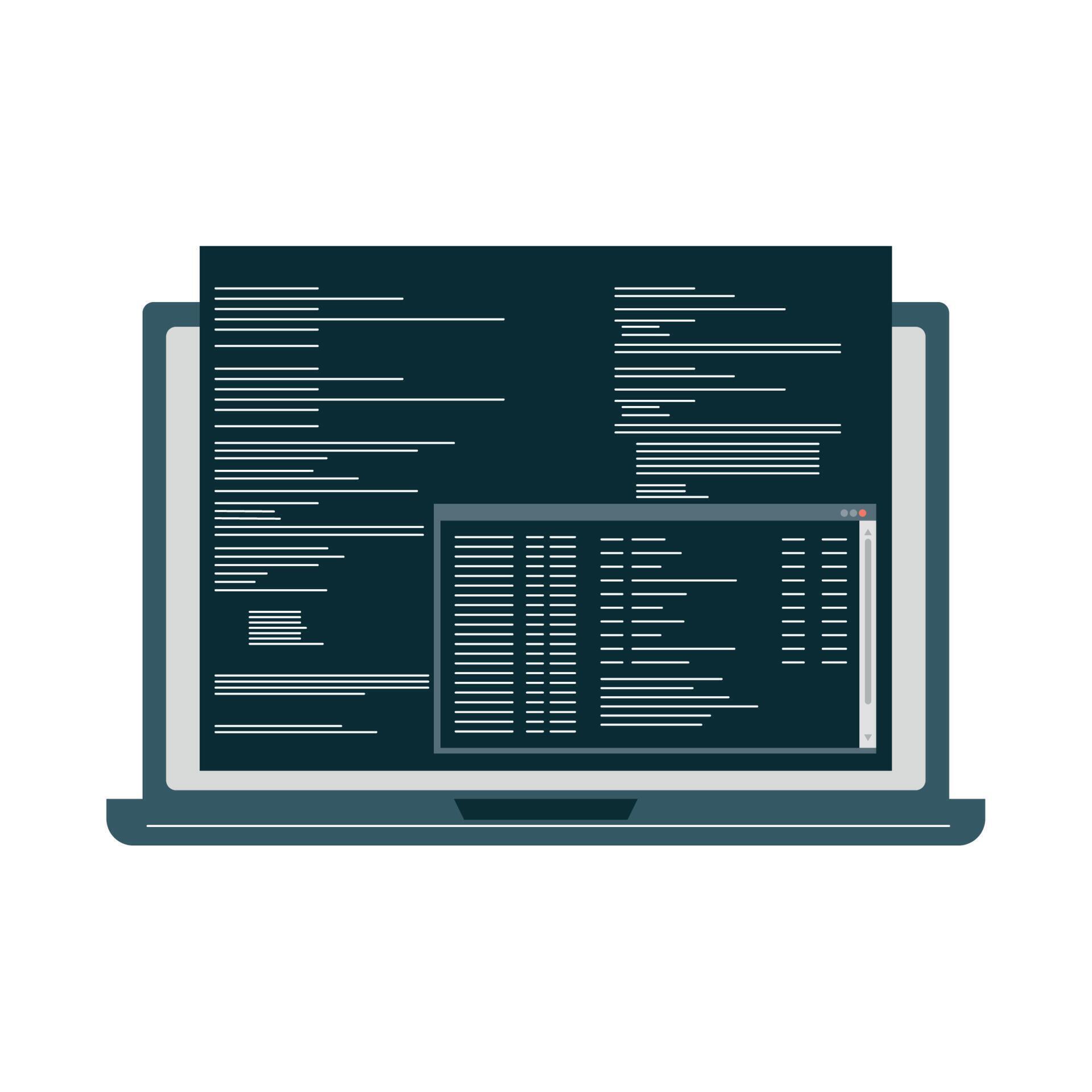 programming code in laptop 12869839 Vector Art at Vecteezy