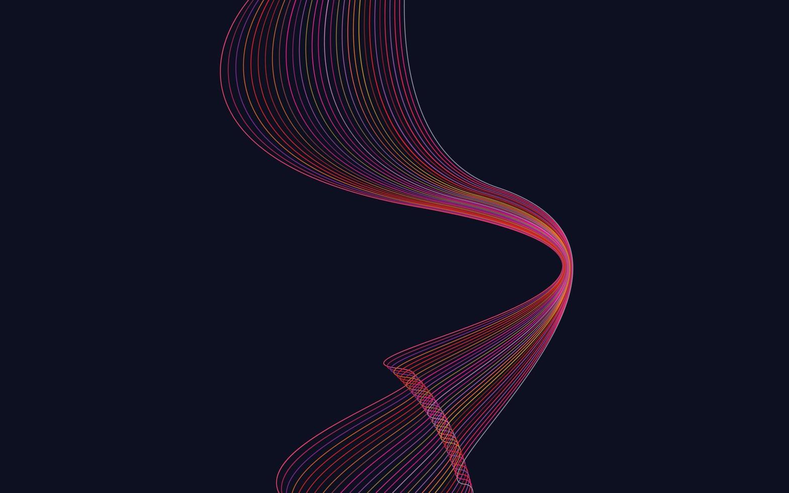 Abstract warped Diagonal Striped Background. Vector curved twisted ...