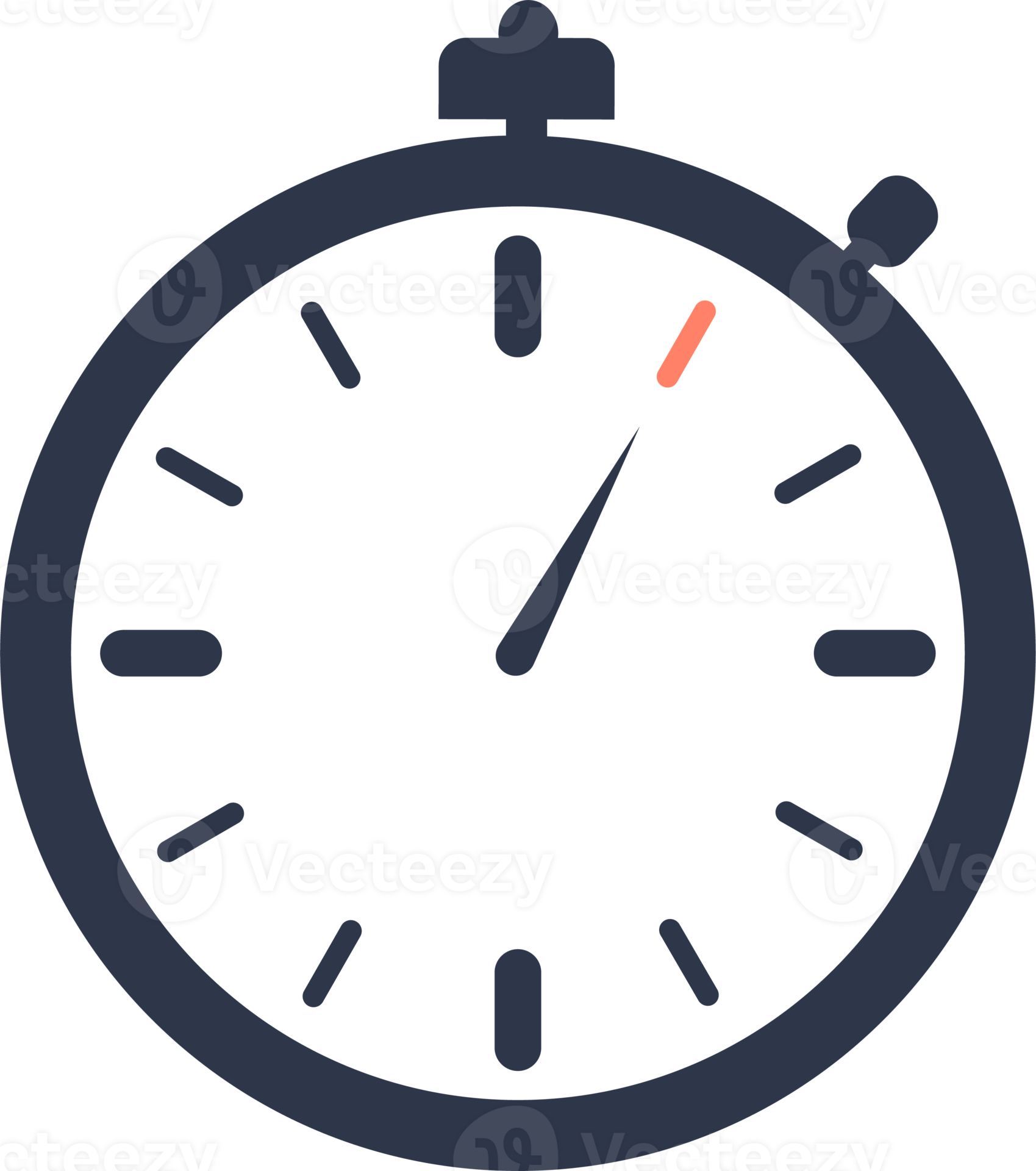 5 second timer display in flat style. Countdown time counter in circle. 12871577 PNG