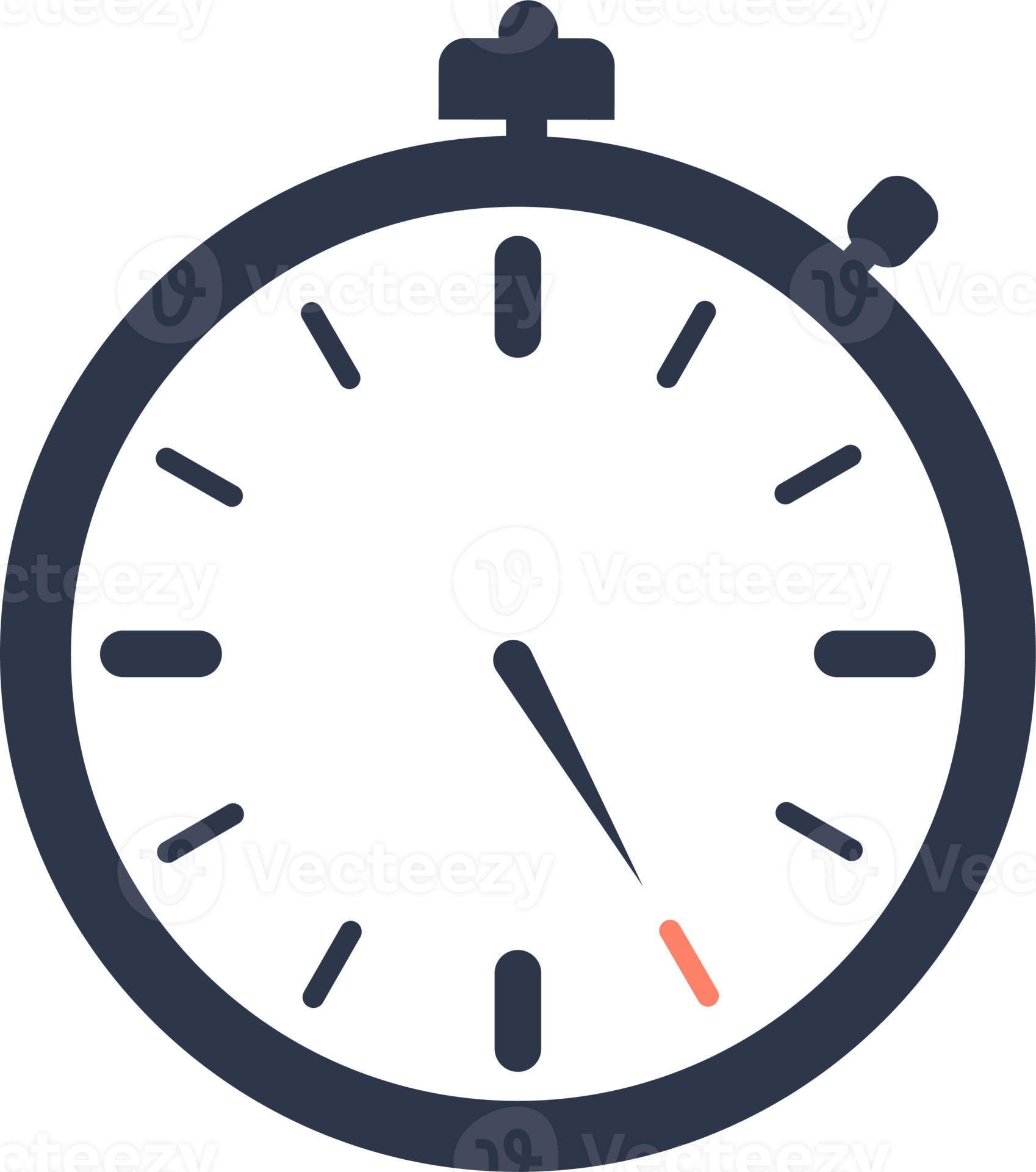 25 Second Timer Display In Flat Style Countdown Time Counter In Circle
