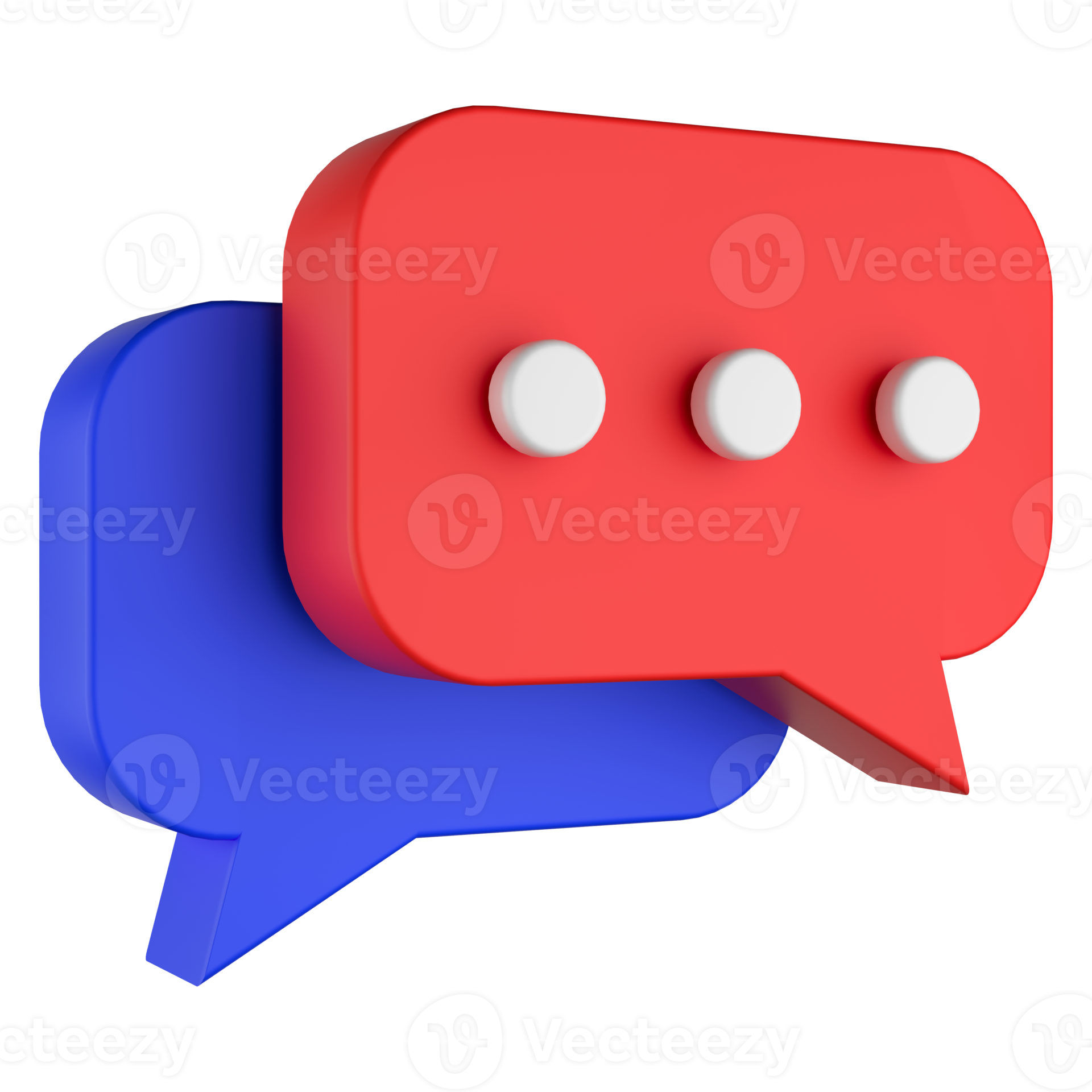 Bubble Chat Icon 3D 12872330 PNG