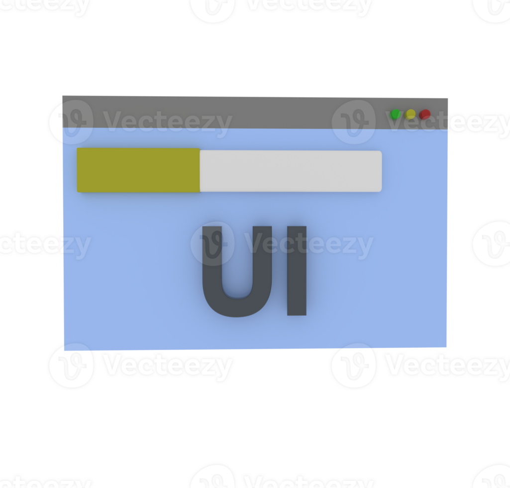 Free Minimal 3d Illustration Web Ui Or Ux Design Web Page Concept Web Design Computer Browser