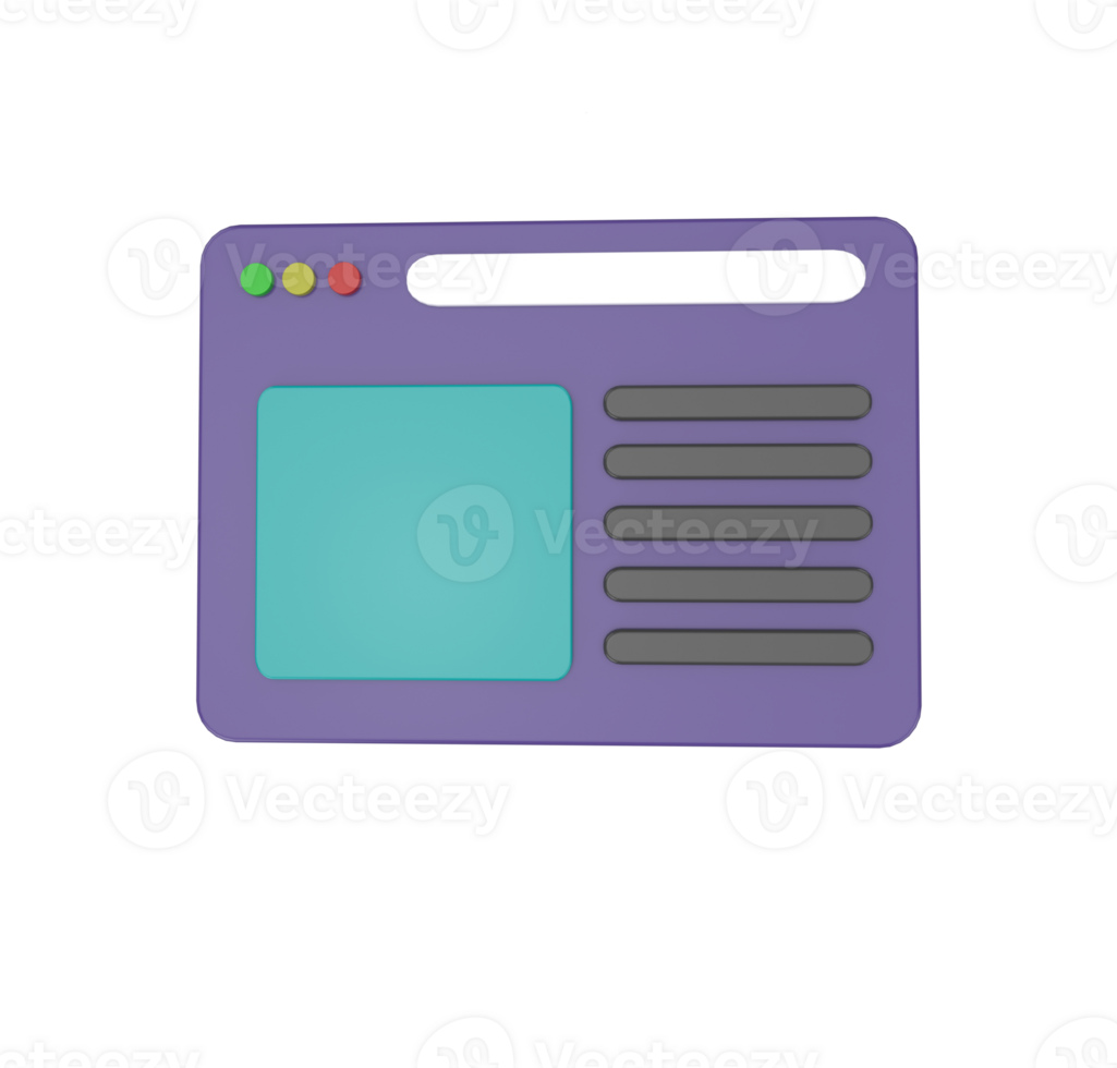 Minimal 3d Illustration Web Ui Or Ux Design Web Page Concept Web Design Computer Browser