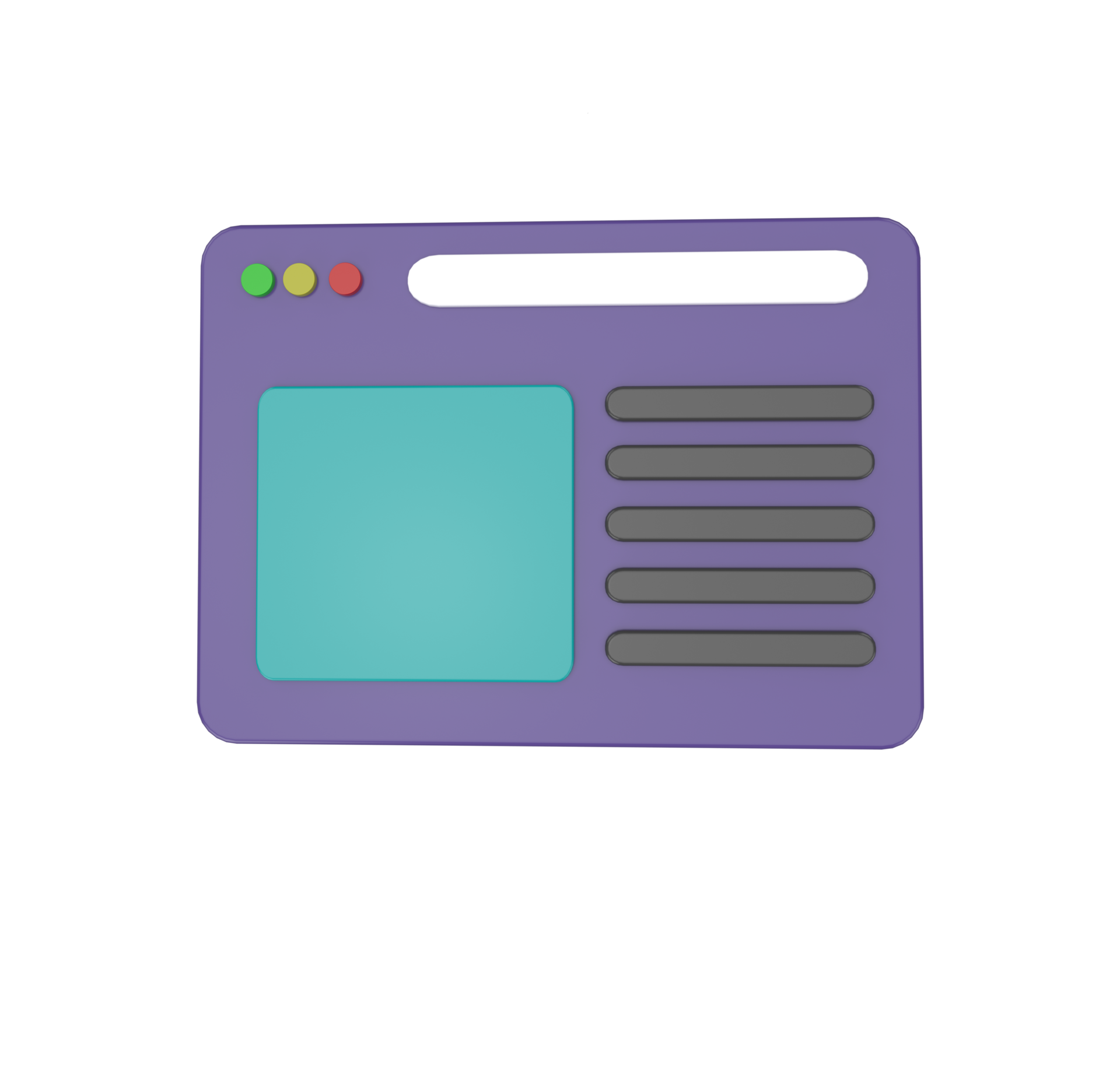 Minimal 3d Illustration Web Ui Or Ux Design Web Page Concept Web Design Computer Browser