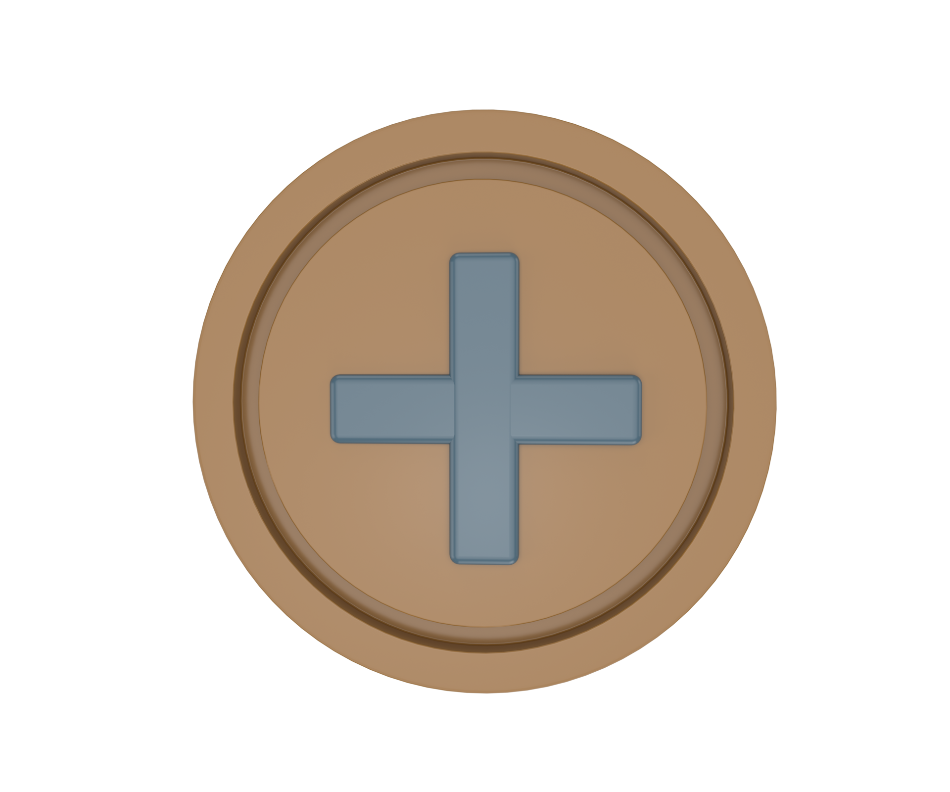 Minimal 3d Illustration Circle With A Plus Icon Add Button Sign 3d