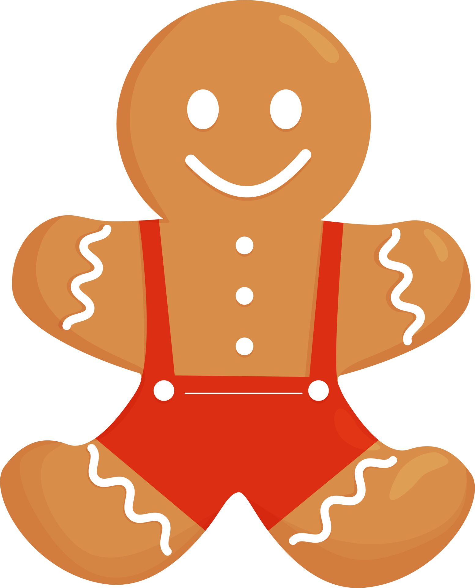 Christmas Gingerbread Man 12872919 Png