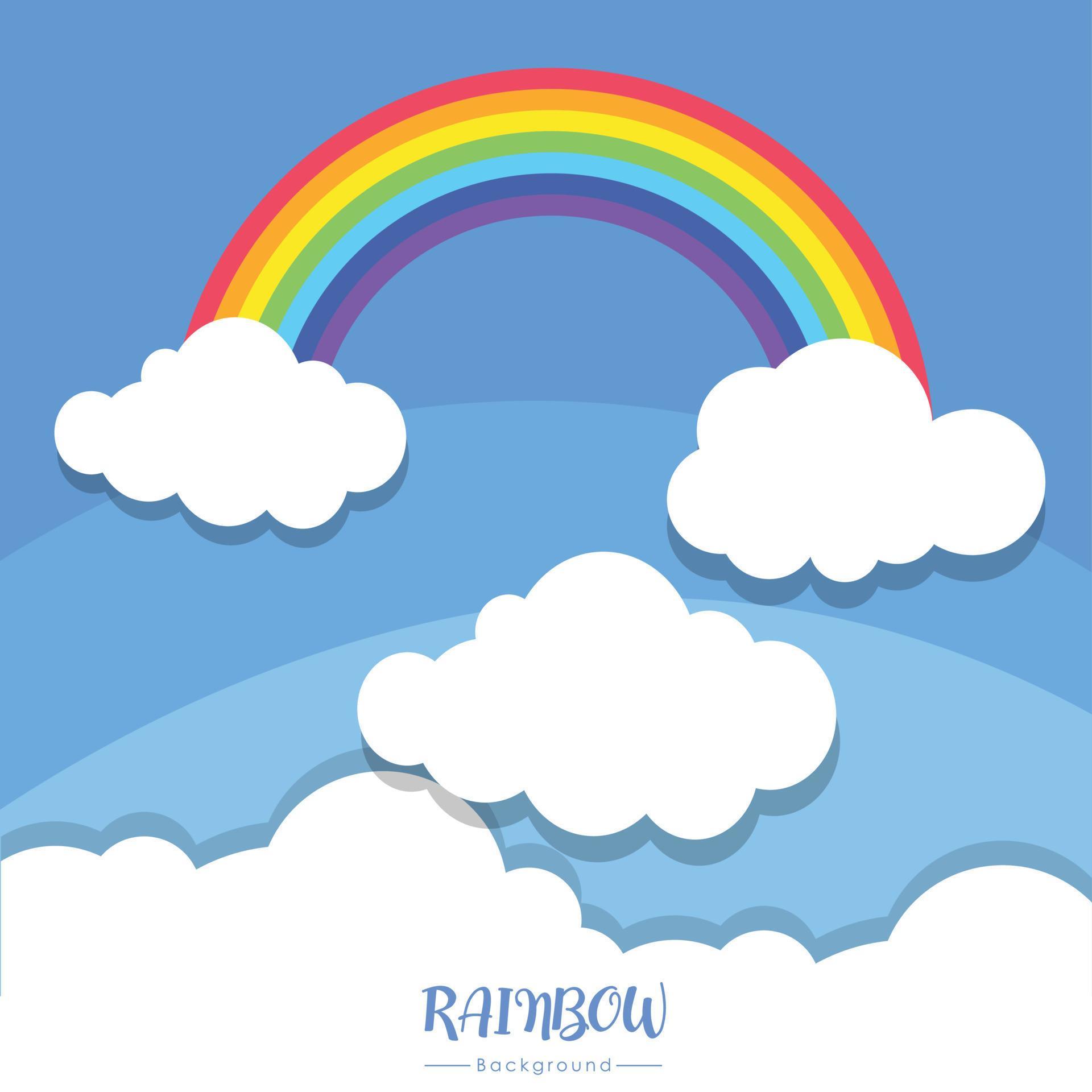 rainbow and sky icon vector illustration. 12873516 Vector Art at Vecteezy
