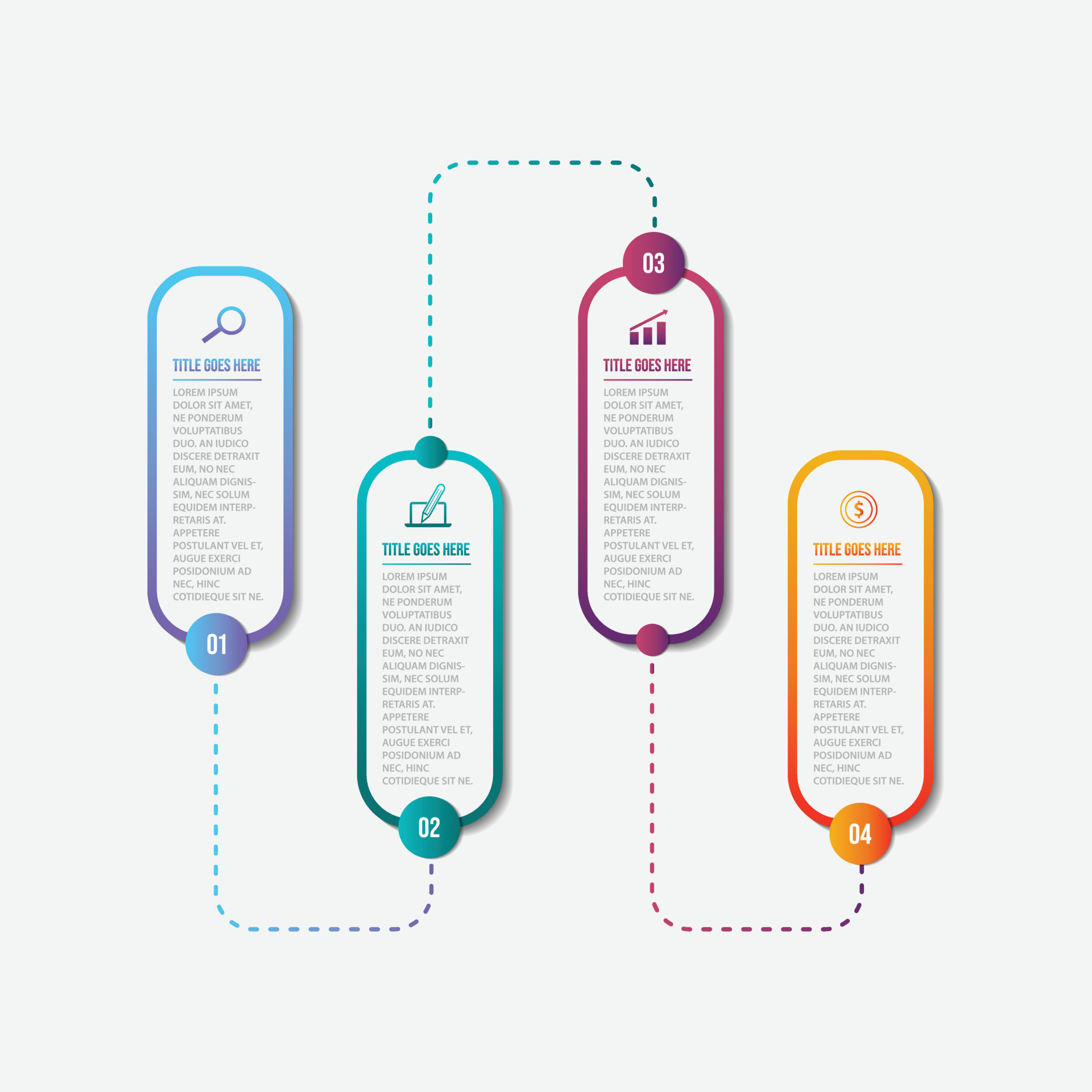 4 steps timeline infographic template 12875918 Vector Art at Vecteezy 4 steps timeline infographic template 12875918 Vector Art at Vecteezy