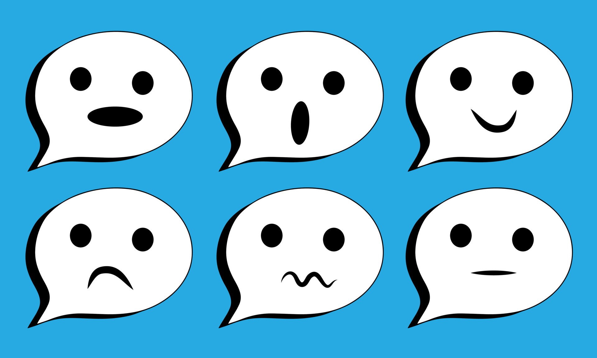 set of emoticon icons on Speech bubble emoji collection. Vector ... set of emoticon icons on Speech bubble emoji collection. Vector ...