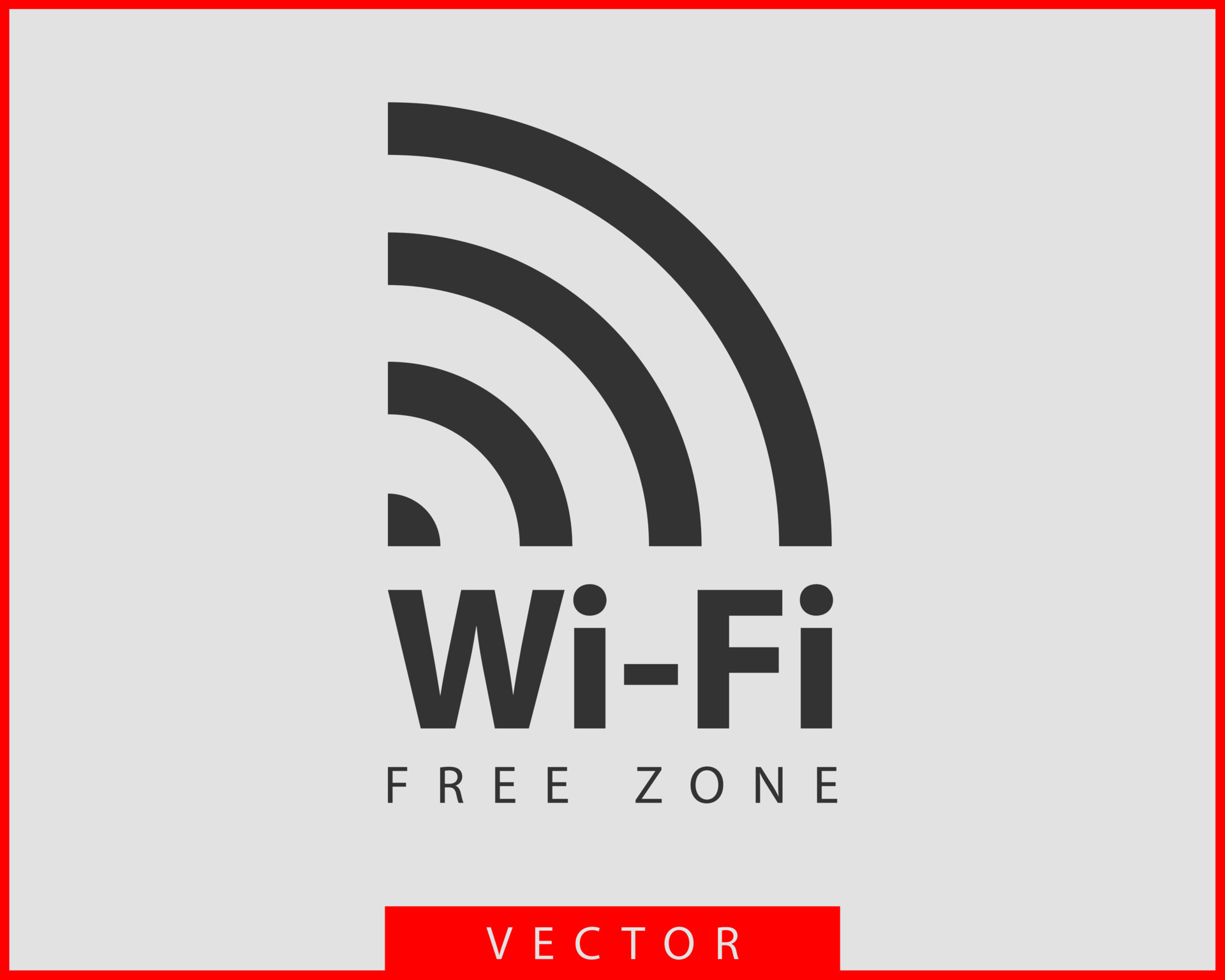 Free Wi Fi Icon Connection Zone Wifi Vector Symbol Radio Waves Signal 12881135 Vector Art At