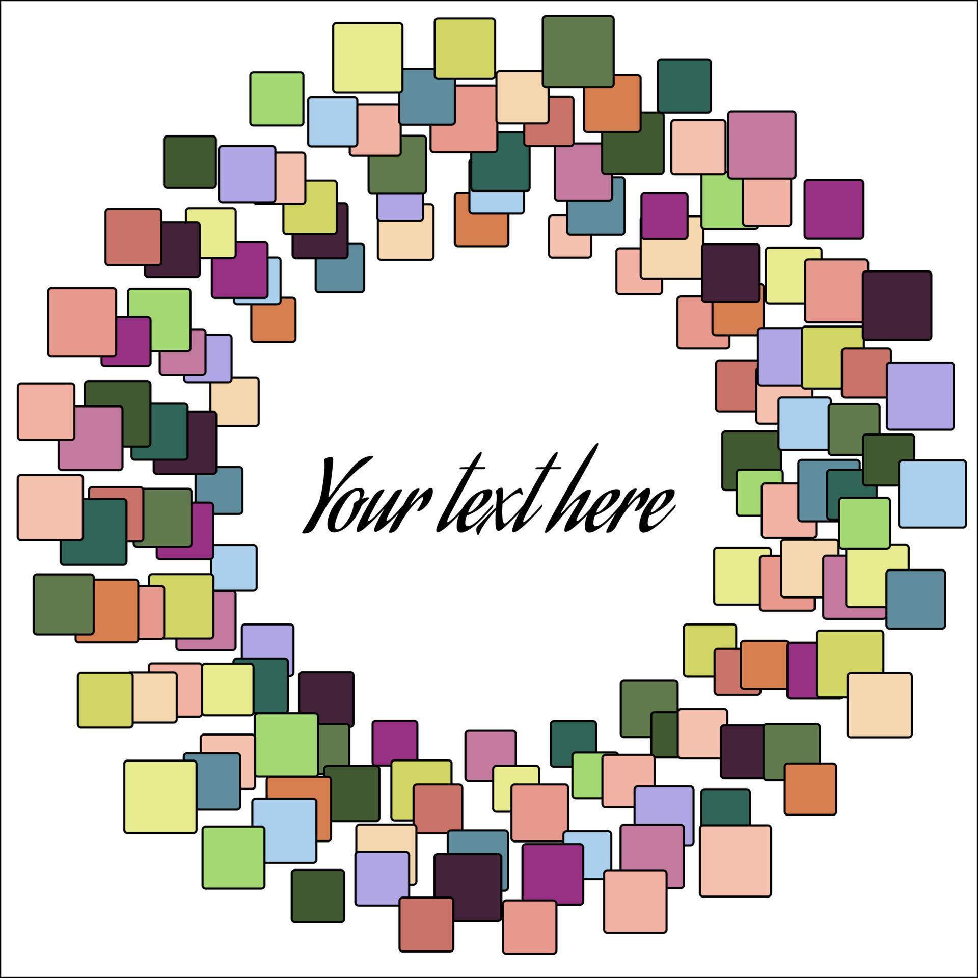 Abstract Form of Vector Bubbles. Modern Design Circle Template ...