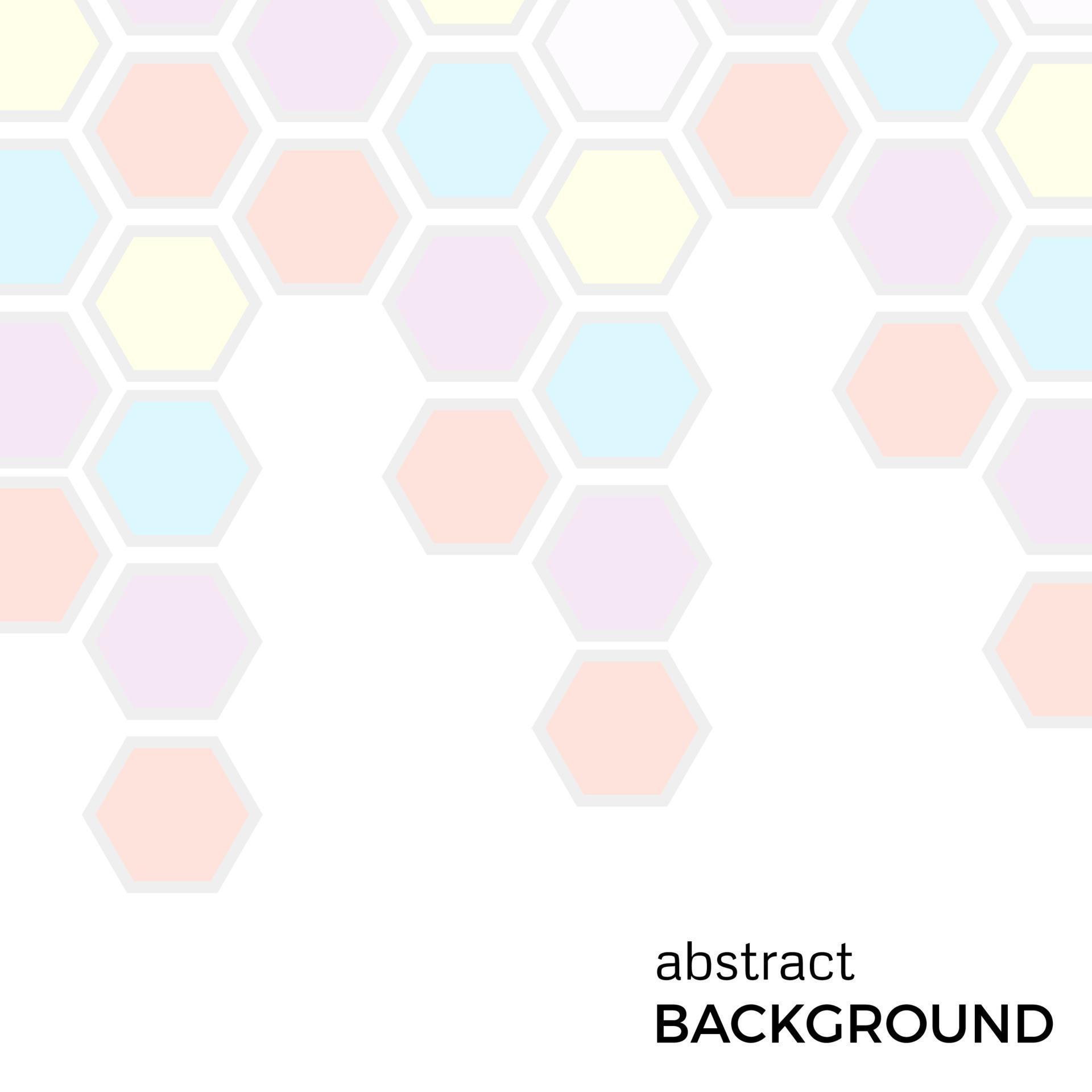 Abstract background with color hexagons elements. Vector illustration ...
