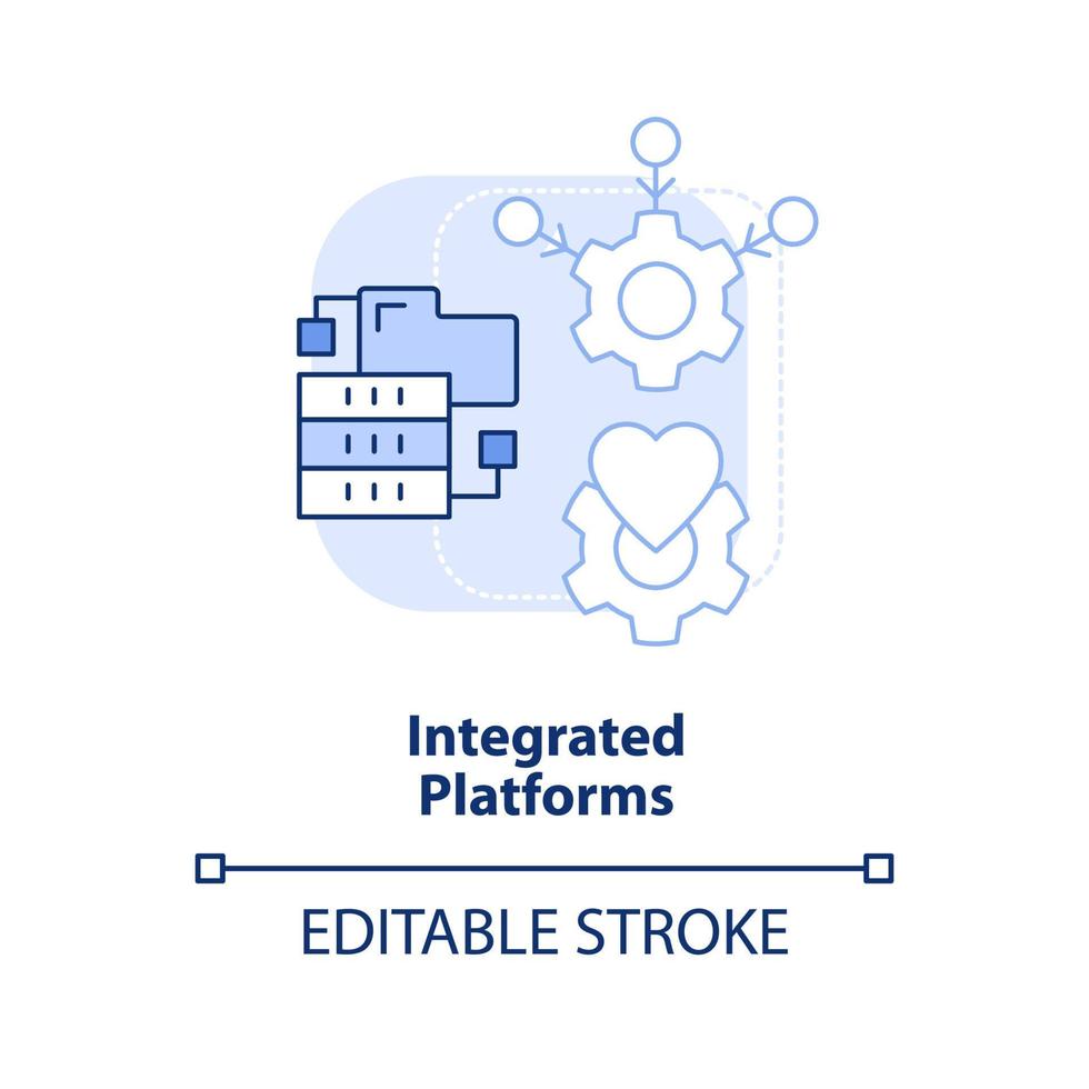 Integrated Platforms Light Blue Concept Icon Preparing For Next Pandemic Outbreaks Abstract