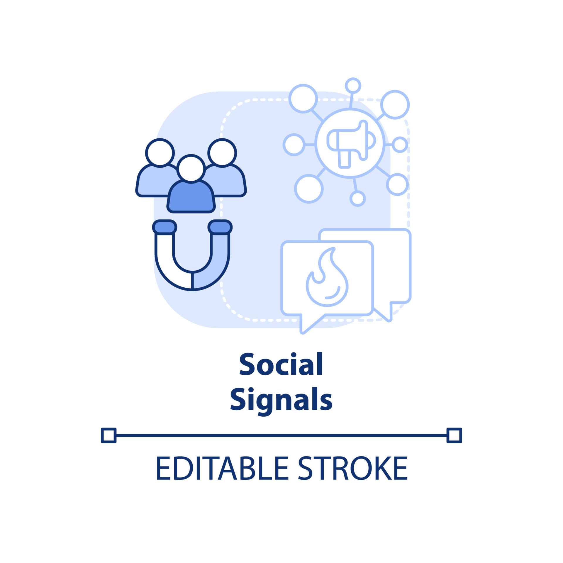 Social signals light blue concept icon. Social media shares. SEO ... Social signals light blue concept icon. Social media shares. SEO ...