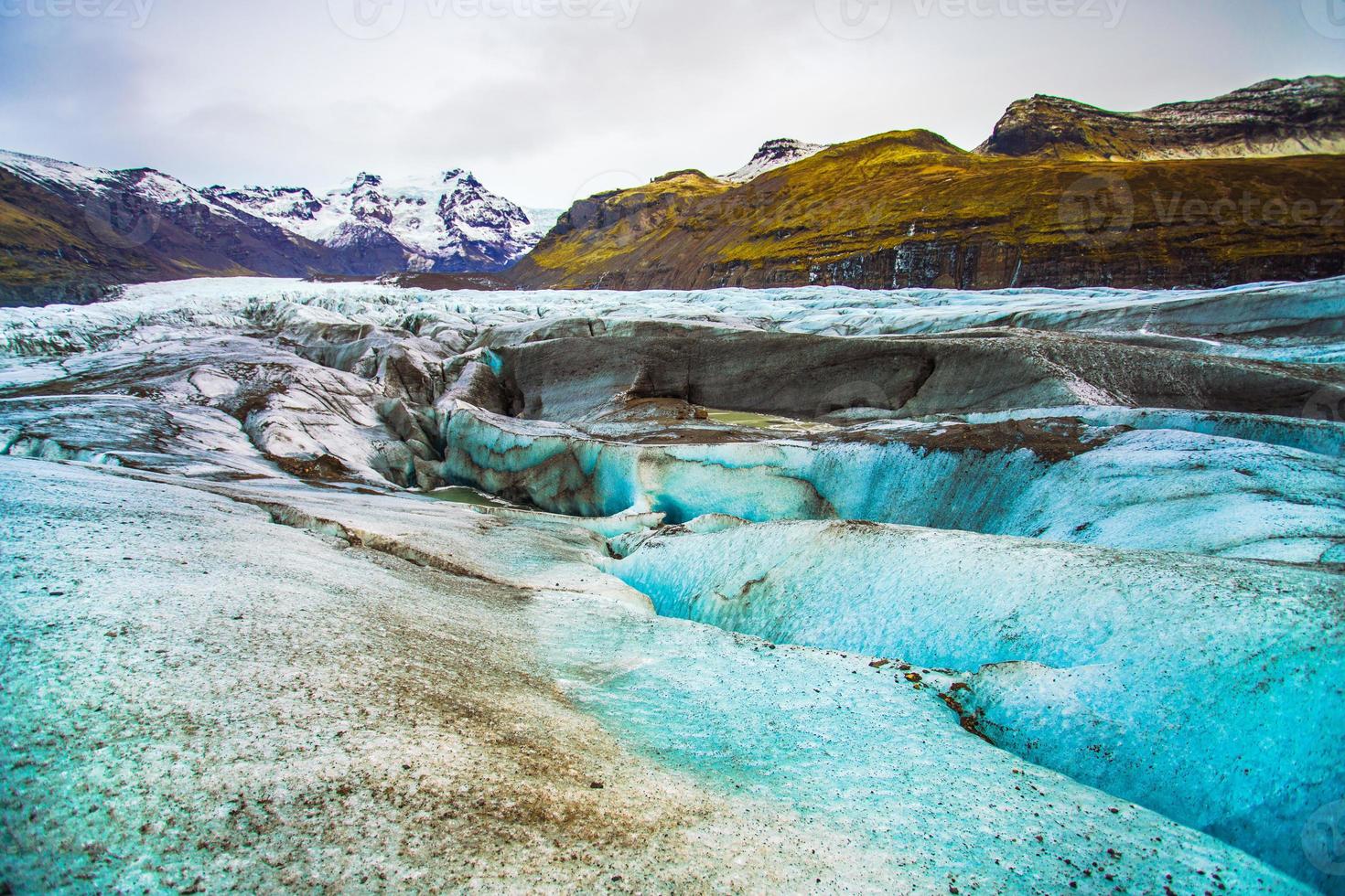 parque nacional vatnajokull, uno de los tres parques nacionales en islandia, el área incluye el ...