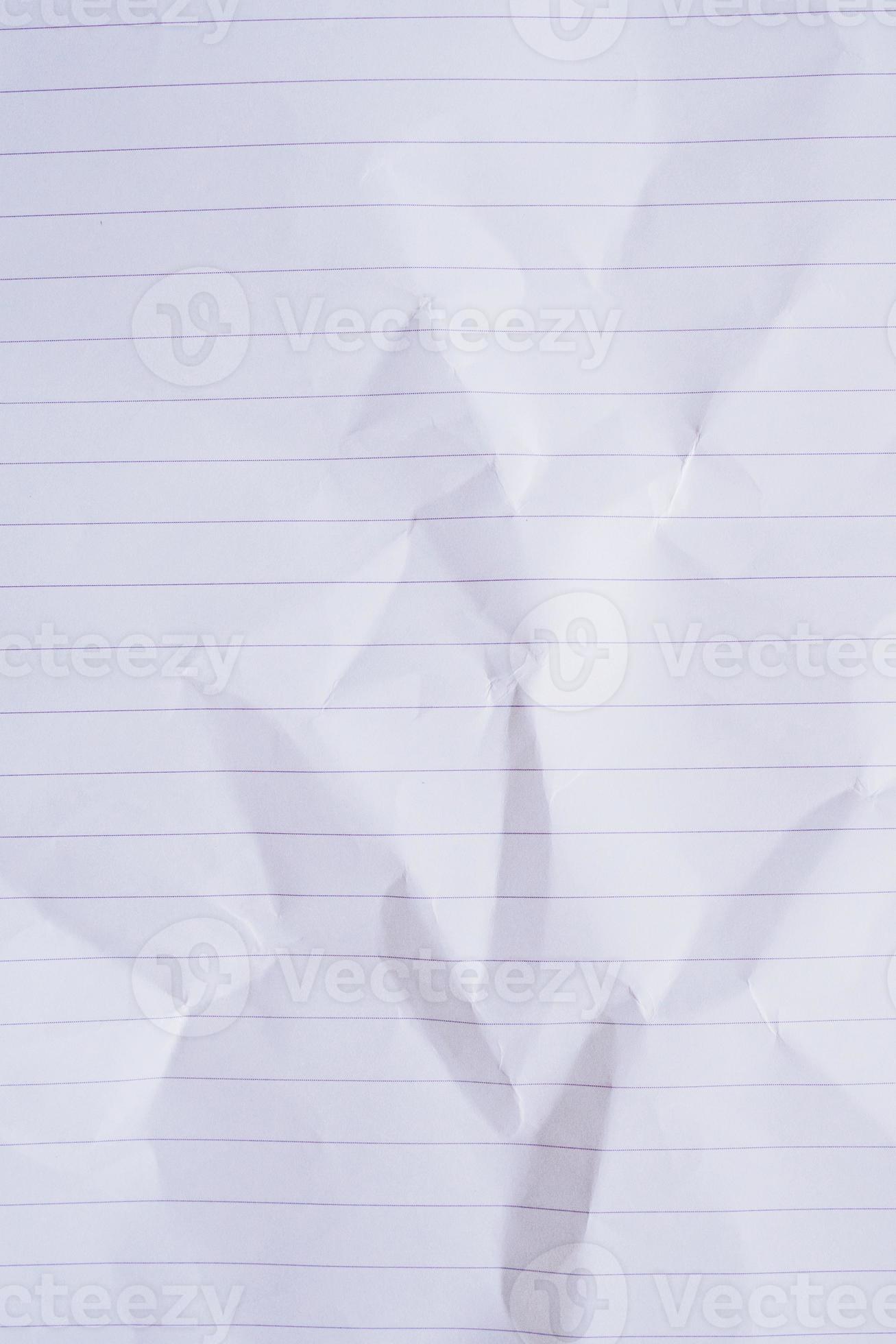 Wrinkled Lined Paper