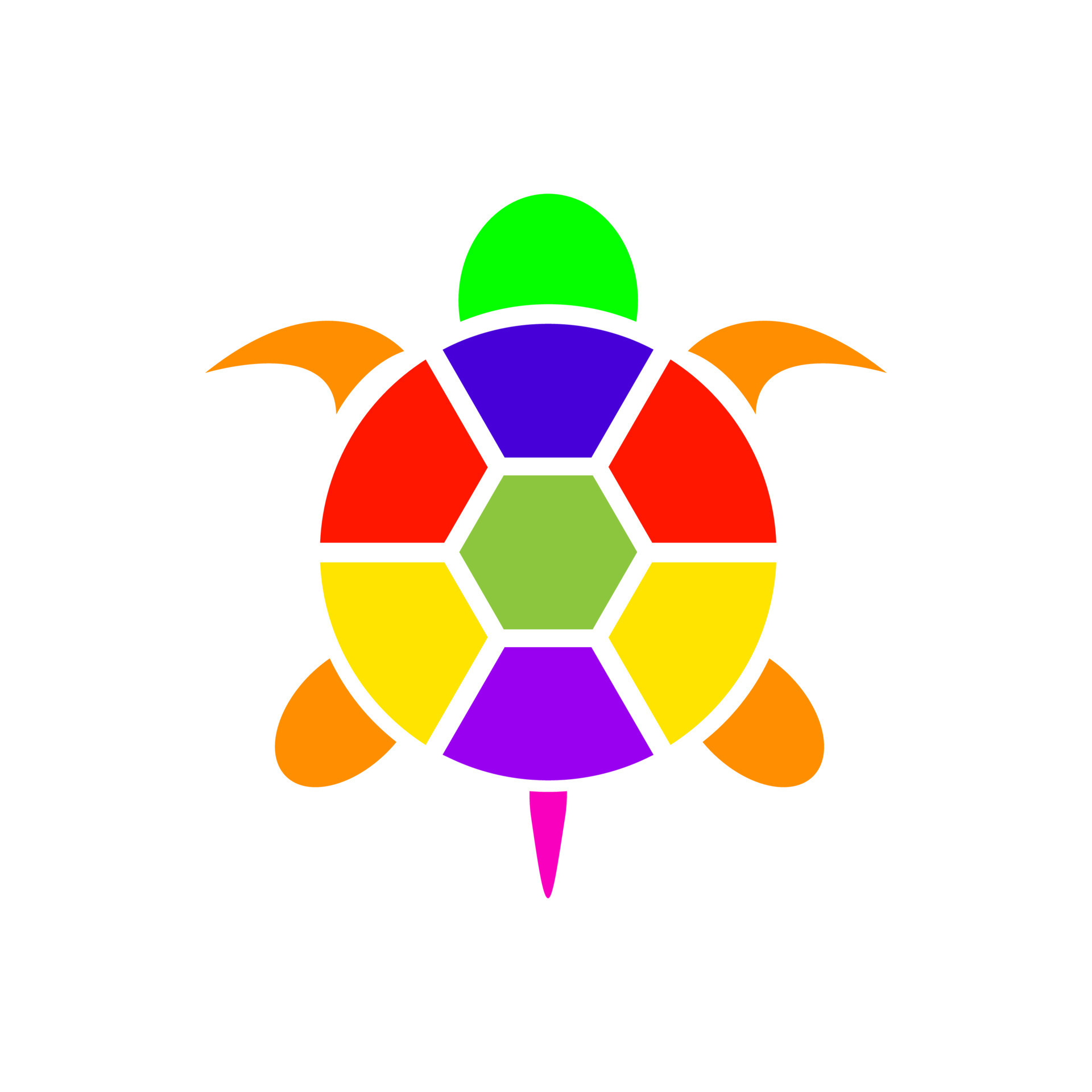 Turtle icon flat illustration design of various colors 12885336 Vector ...