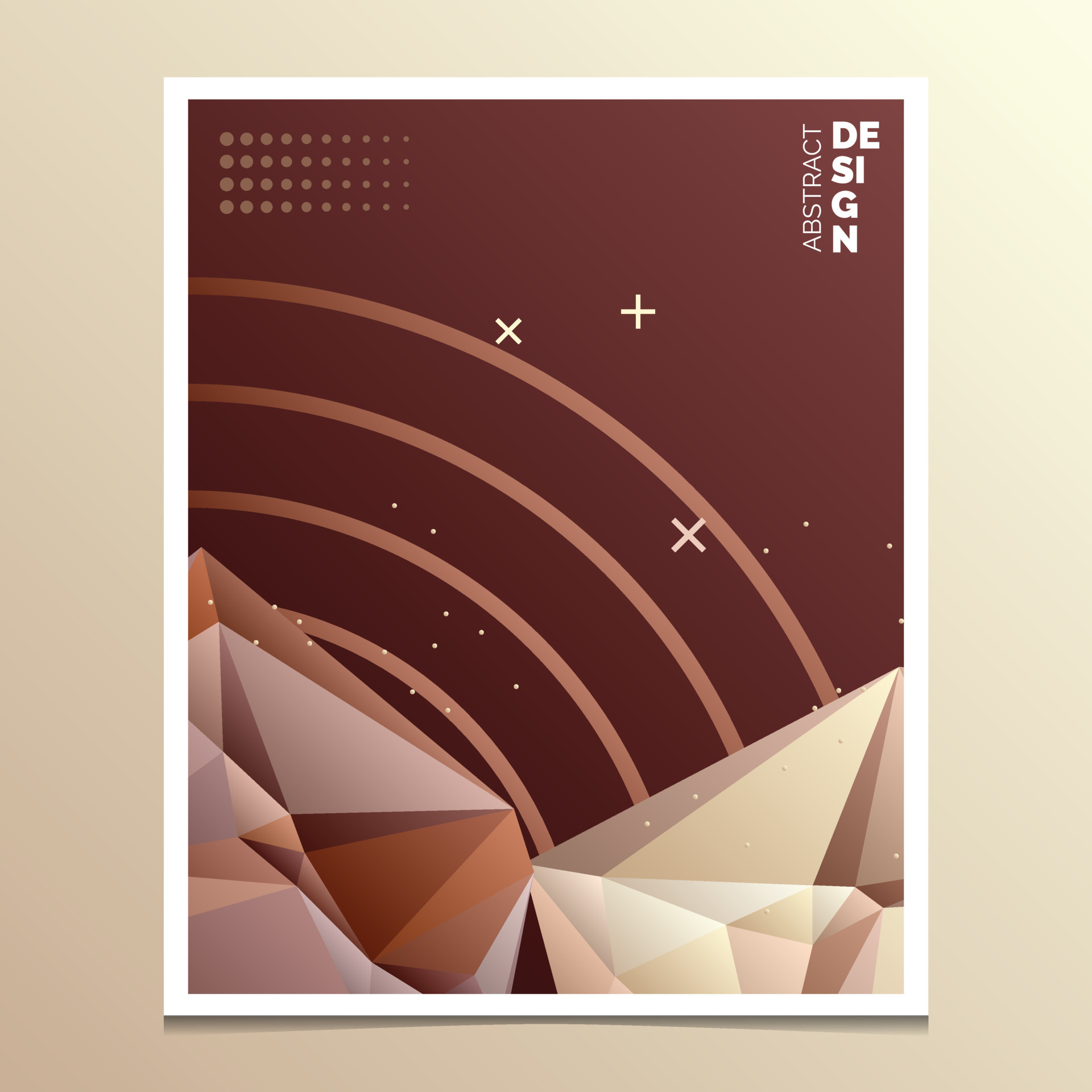 Abstract composition. A4 brochure cover design. Title sheet model ...