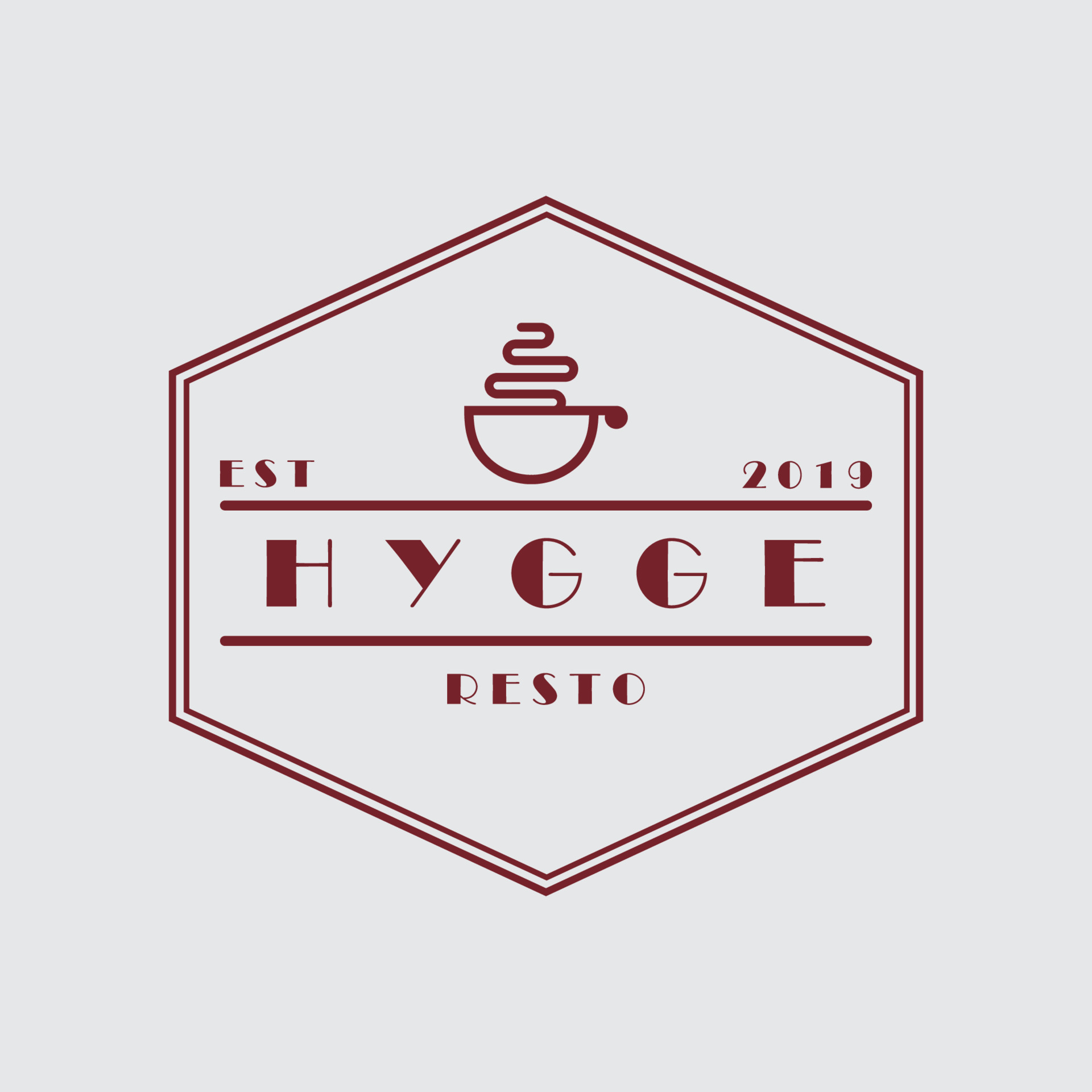 diseño de plantilla de vector de logotipo hygge creativo 12888130 Vector en Vecteezy