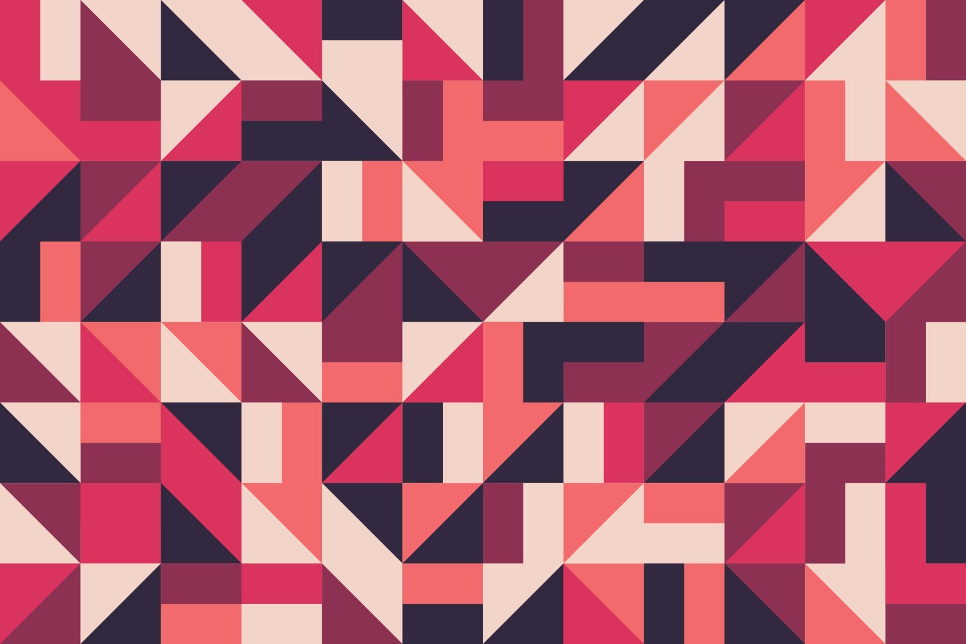 Abstract triangle mosaic shapes seamless pattern 12889472 Vector Art at ...