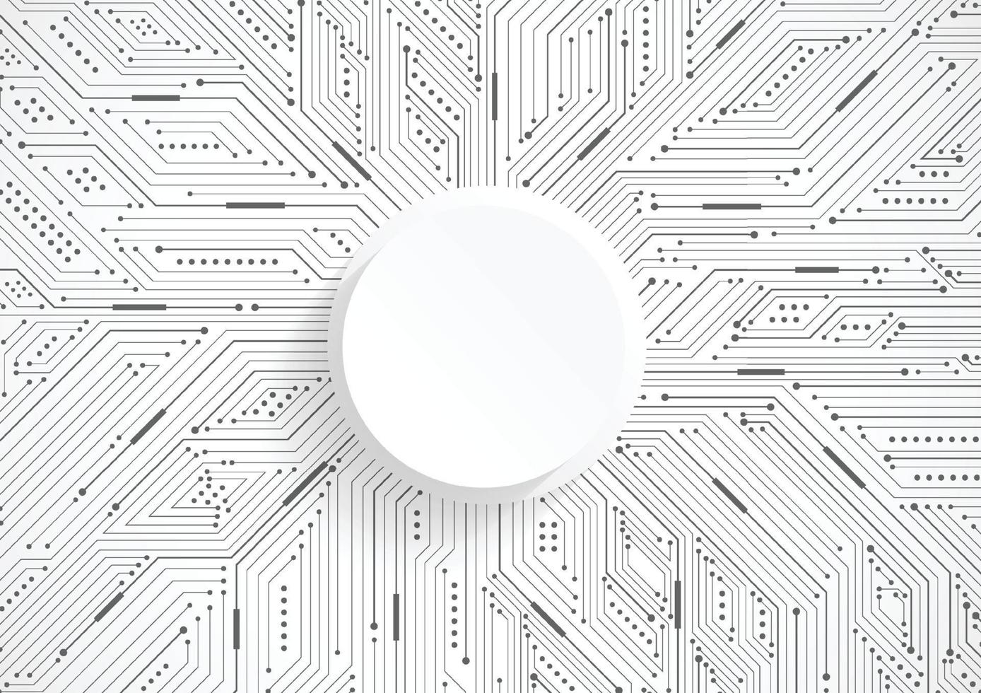 Abstract 3d Design Background With Technology Dot And Line Circuit Board Texture Modern