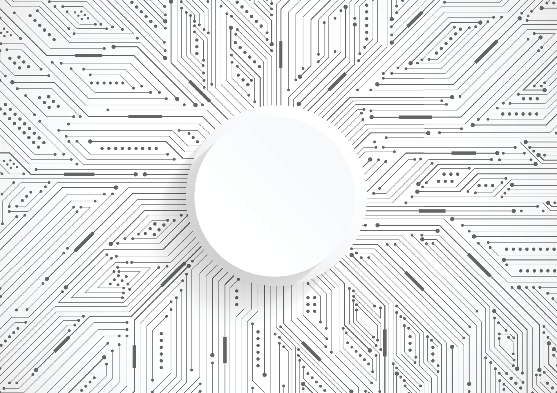 Abstract 3d Design Background With Technology Dot And Line Circuit